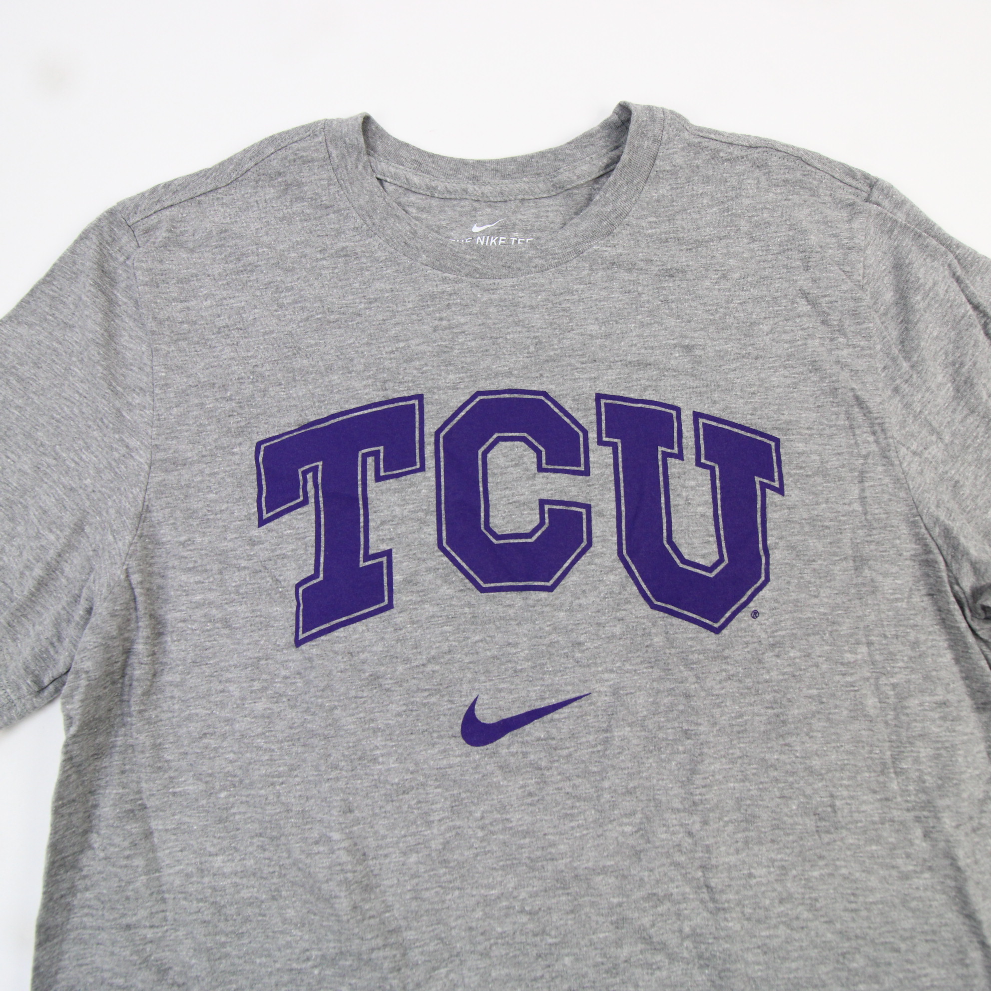 TCU Horned Frogs Nike Nike Tee Short Sleeve Shirt Men's Gray New S ...