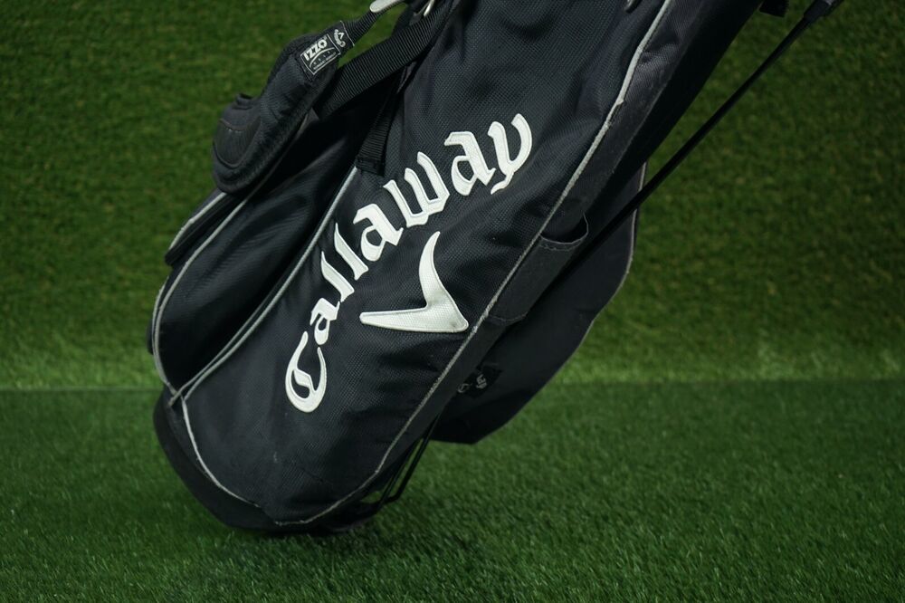 CALLAWAY 5-WAY DIVIDER GOLF STAND BAG W/ DOUBLE CARRY STRAP, BLACK ...