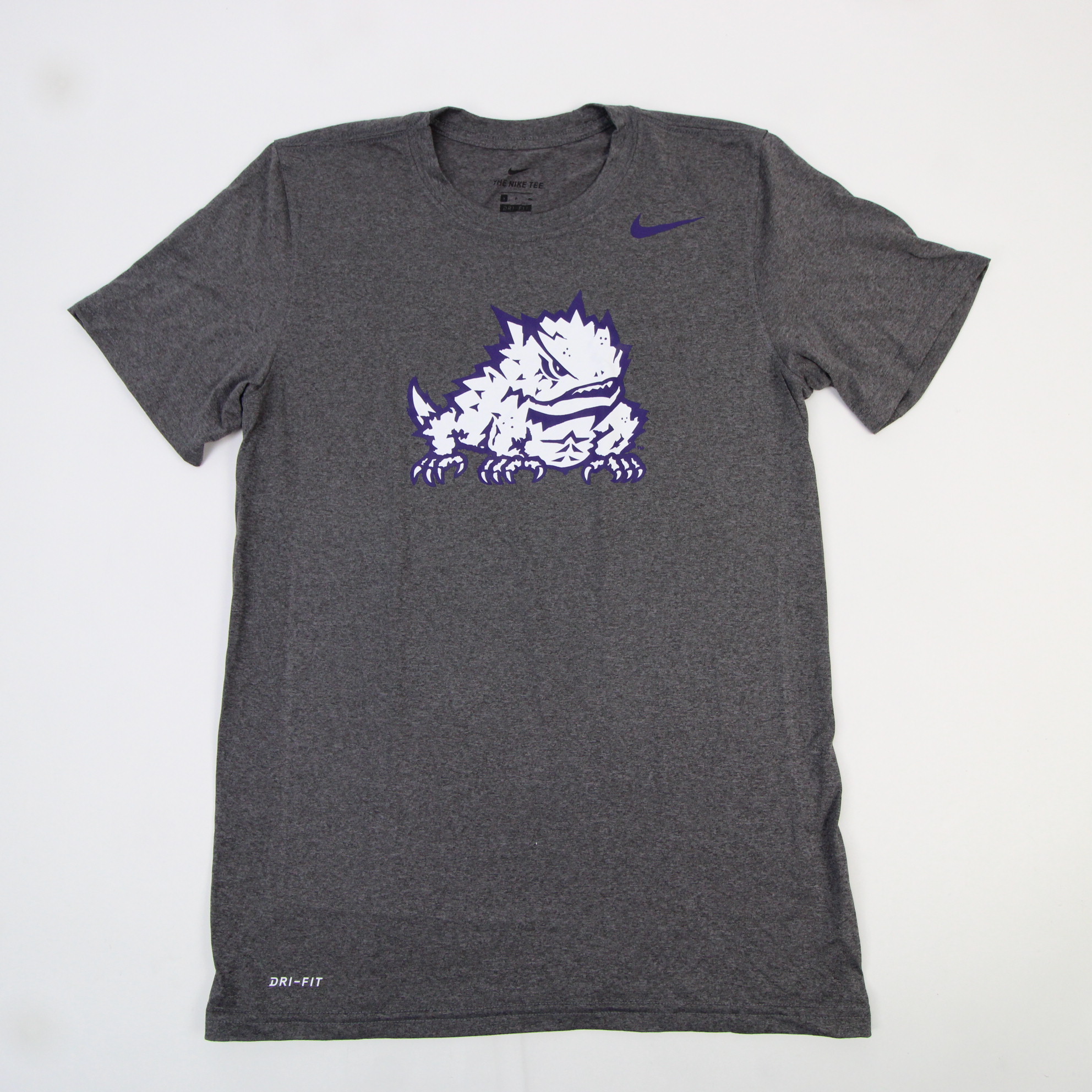 TCU Horned Frogs Nike Dri-Fit Short Sleeve Shirt Men's Dark Gray New S ...