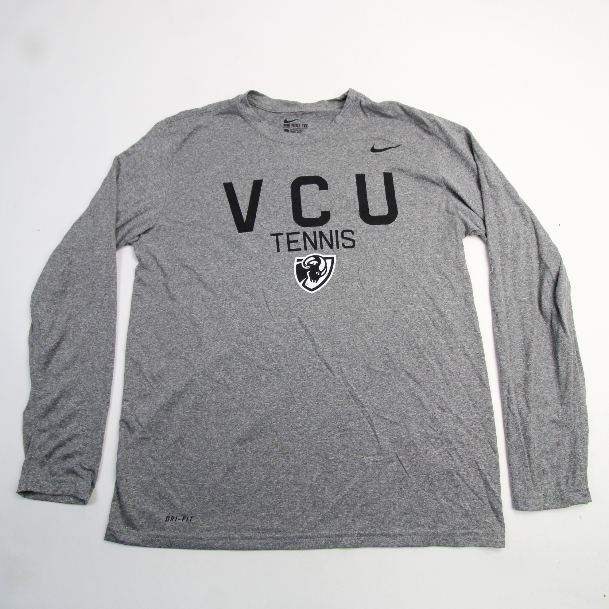 VCU Rams Nike Dri-Fit Long Sleeve Shirt Men's Gray New L | SidelineSwap