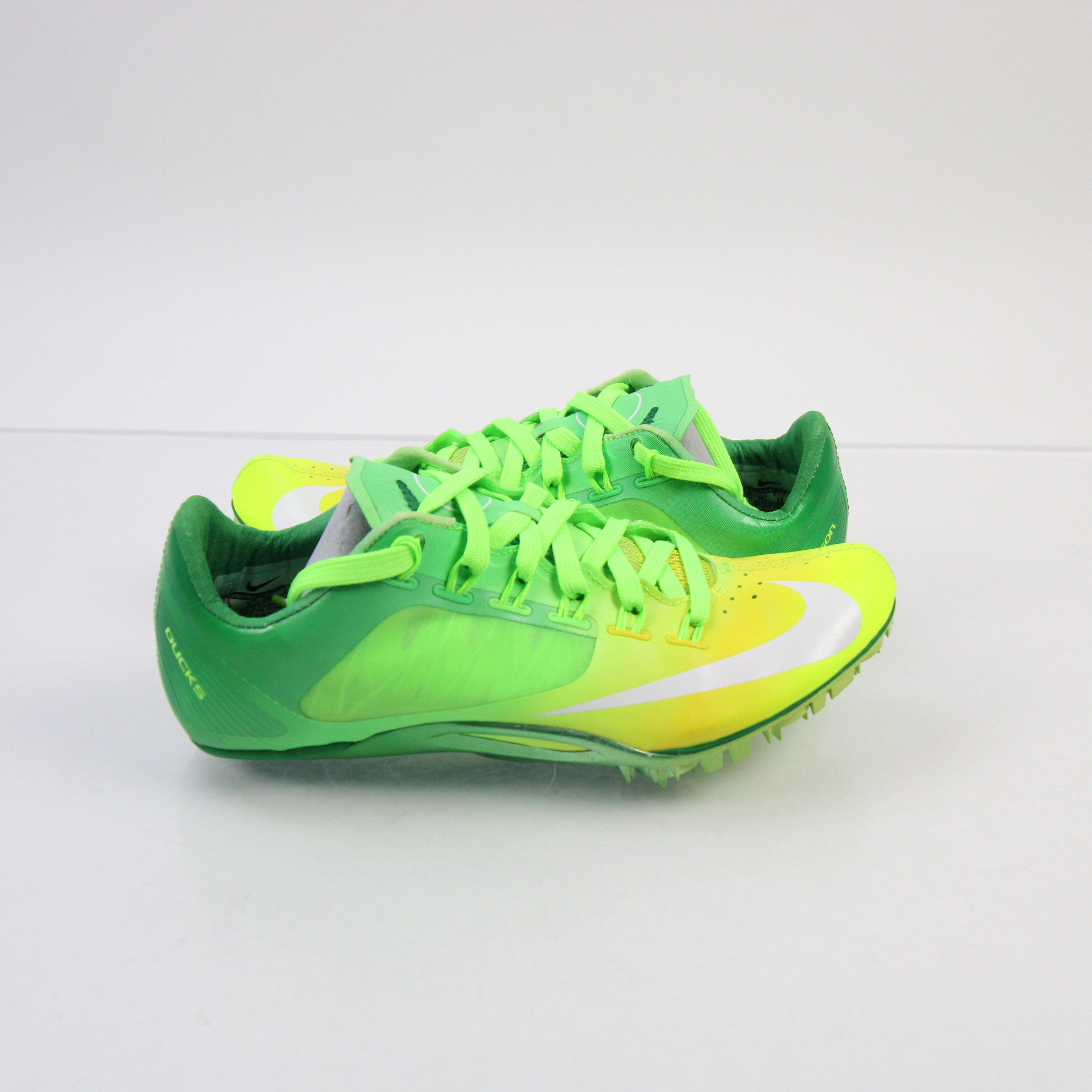 Oregon Ducks Nike Zoom Track Cleat Men's Green/Yellow New 5 | SidelineSwap