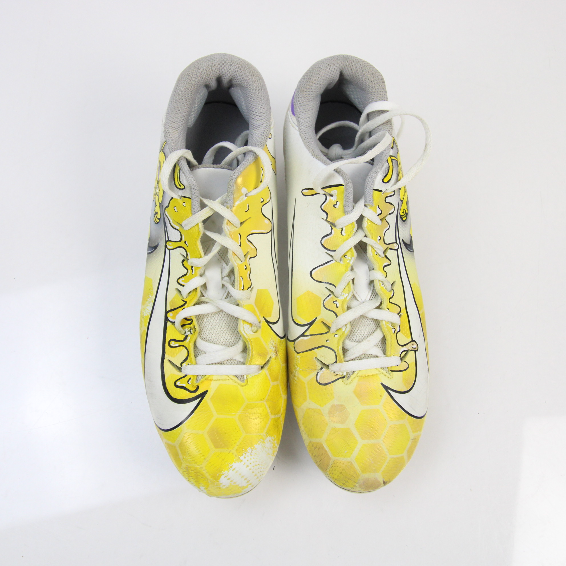 Nike Football Cleat Men's White/Gold Used 10 | SidelineSwap