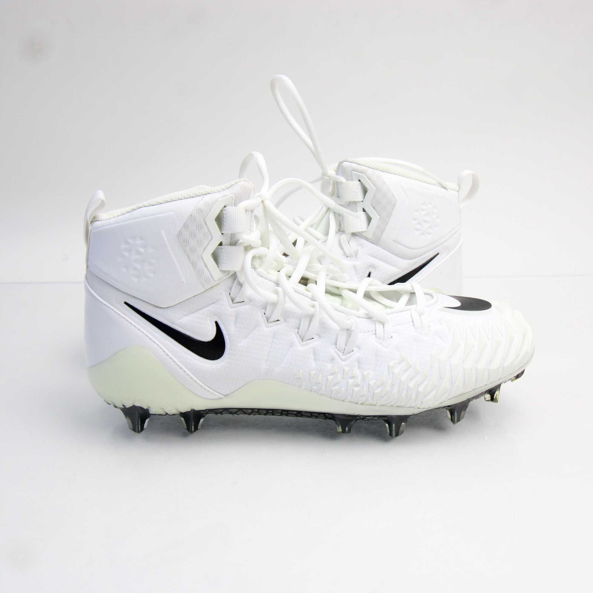 Nike Football Cleat Men's White/Off-White Used 13 | SidelineSwap