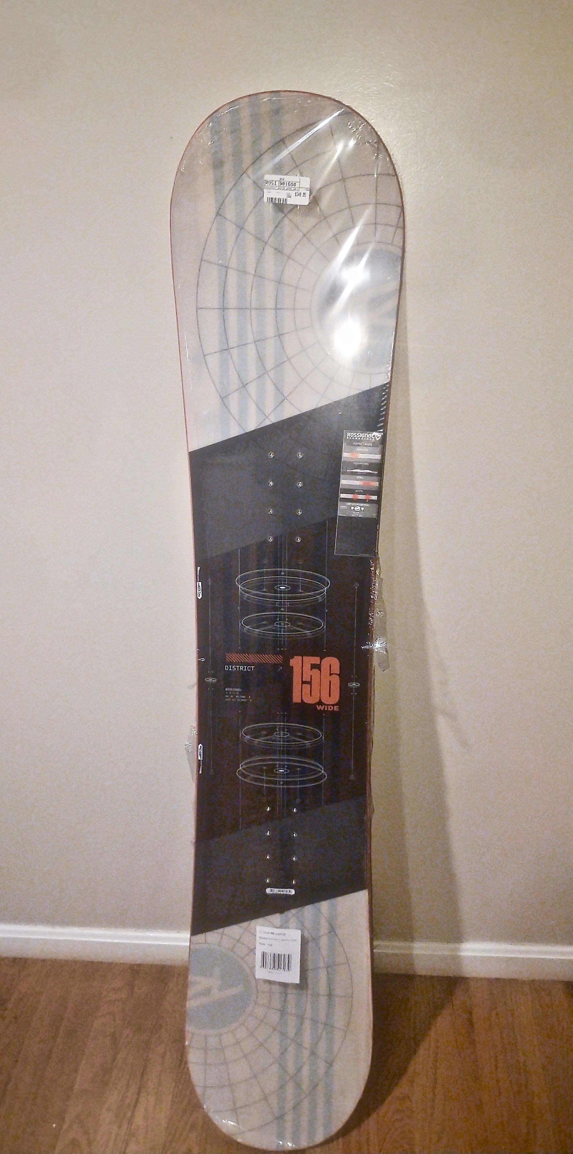 New Unisex Rossignol District Wide White Snowboard Freestyle Without ...