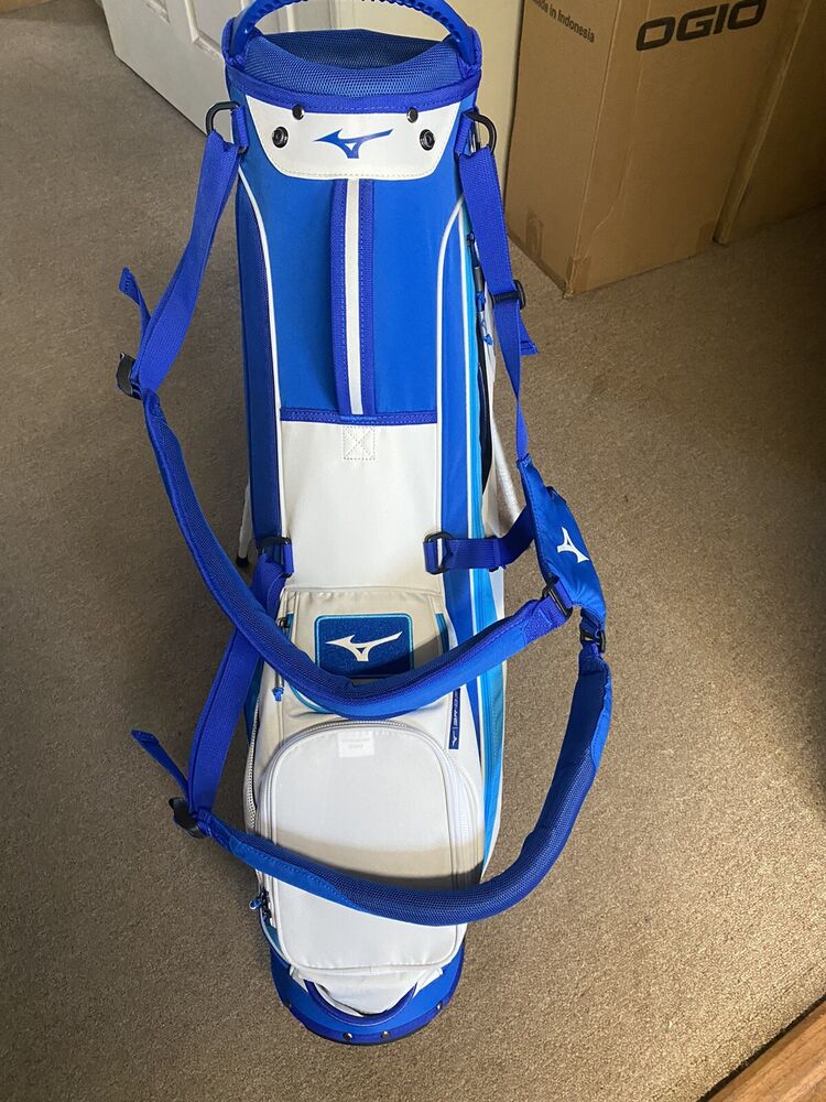 Mizuno BR-D3 Stand Golf Bag Royal Blue White 4-Way Divide ( 5959 ...