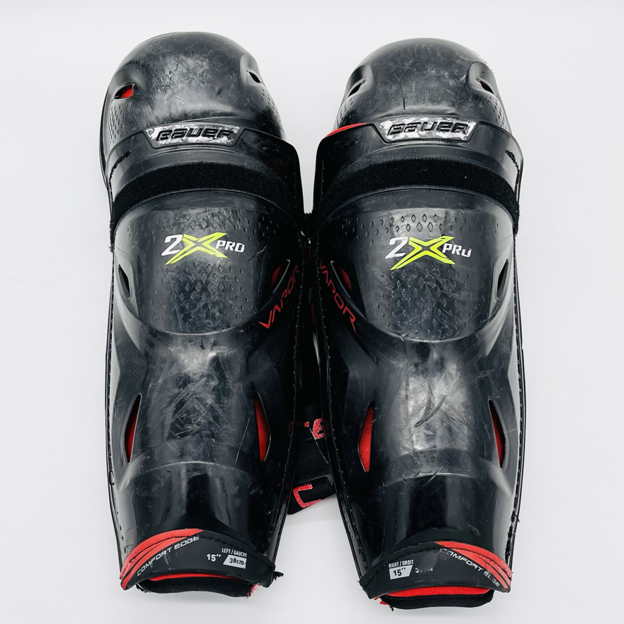 NHL Pro Stock Bauer Vapor 2X Pro Shin Pads-15" | SidelineSwap