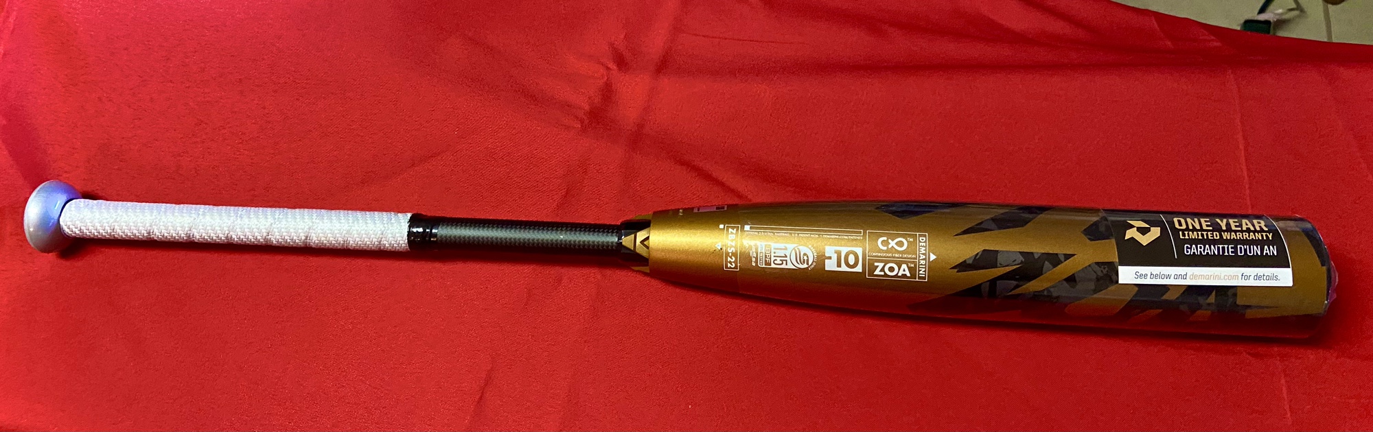 New USSSA Certified 2022 DeMarini Composite Zoa Bat (-10) 20 oz 30 ...