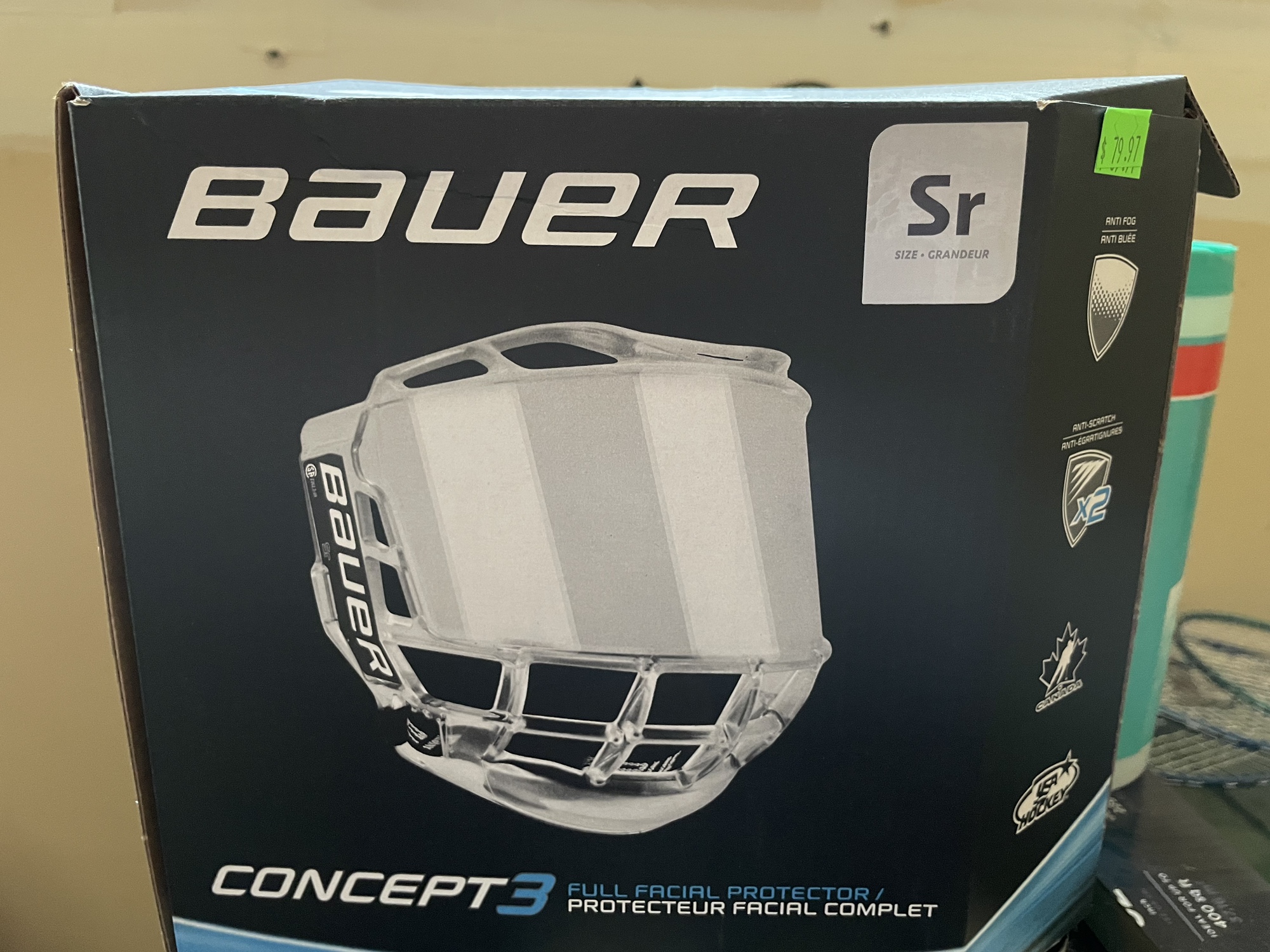 Bauer Full Cage Concept 3 Full Shield | SidelineSwap