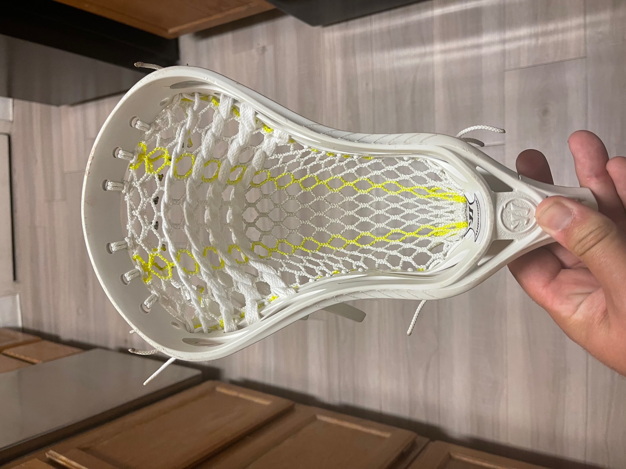 Used Warrior Revo X Strung w/ ECD Neon Hero Striker Mesh | SidelineSwap