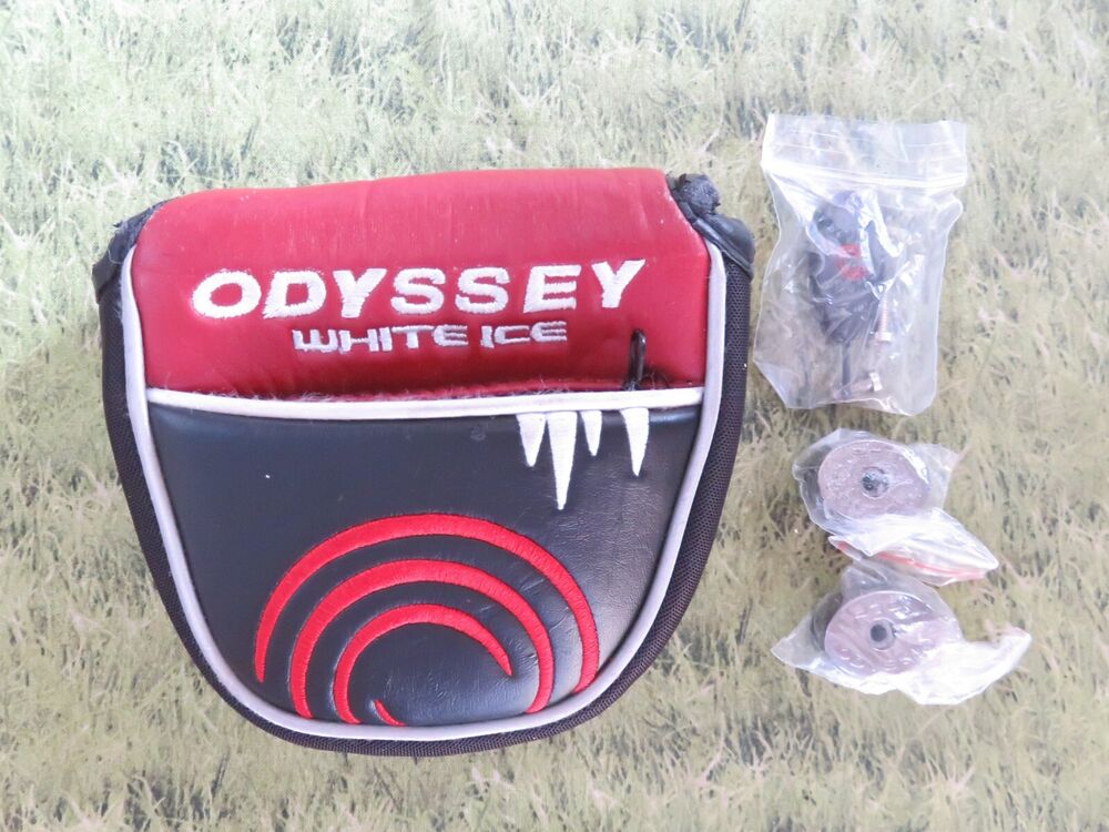 Odyssey WHITE ICE Mallet Putter Headcover + New Weights/Tool/Screws ...