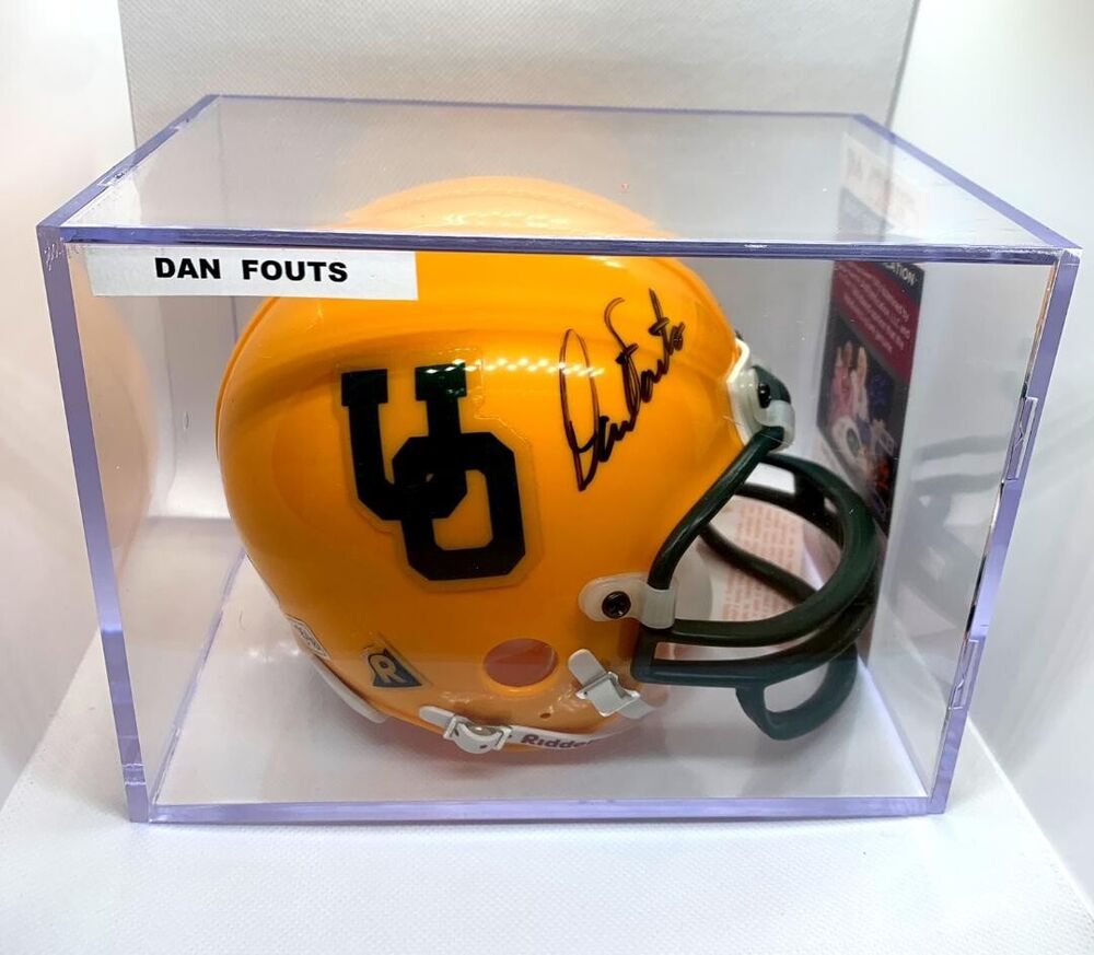 Dan Fouts Signed Oregon Ducks Riddell Throwback Mini Helmet - JSA ...