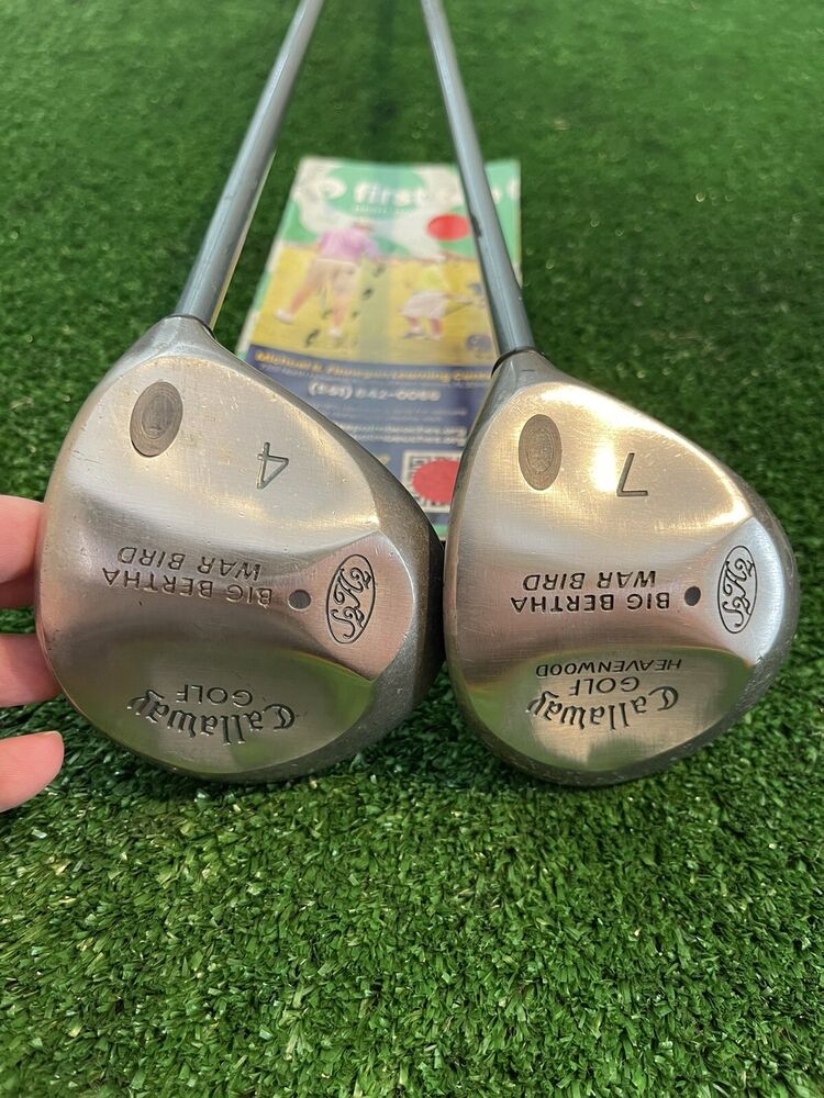 Callaway Ladies Big Bertha War Bird Woods Set (4W & 7W) Graphite Shafts ...