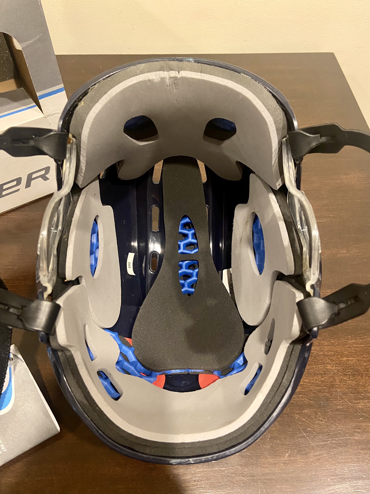 New Bauer Pro II 5100 Helmet Small/Medium SMD Navy Blue Pro Stock ...