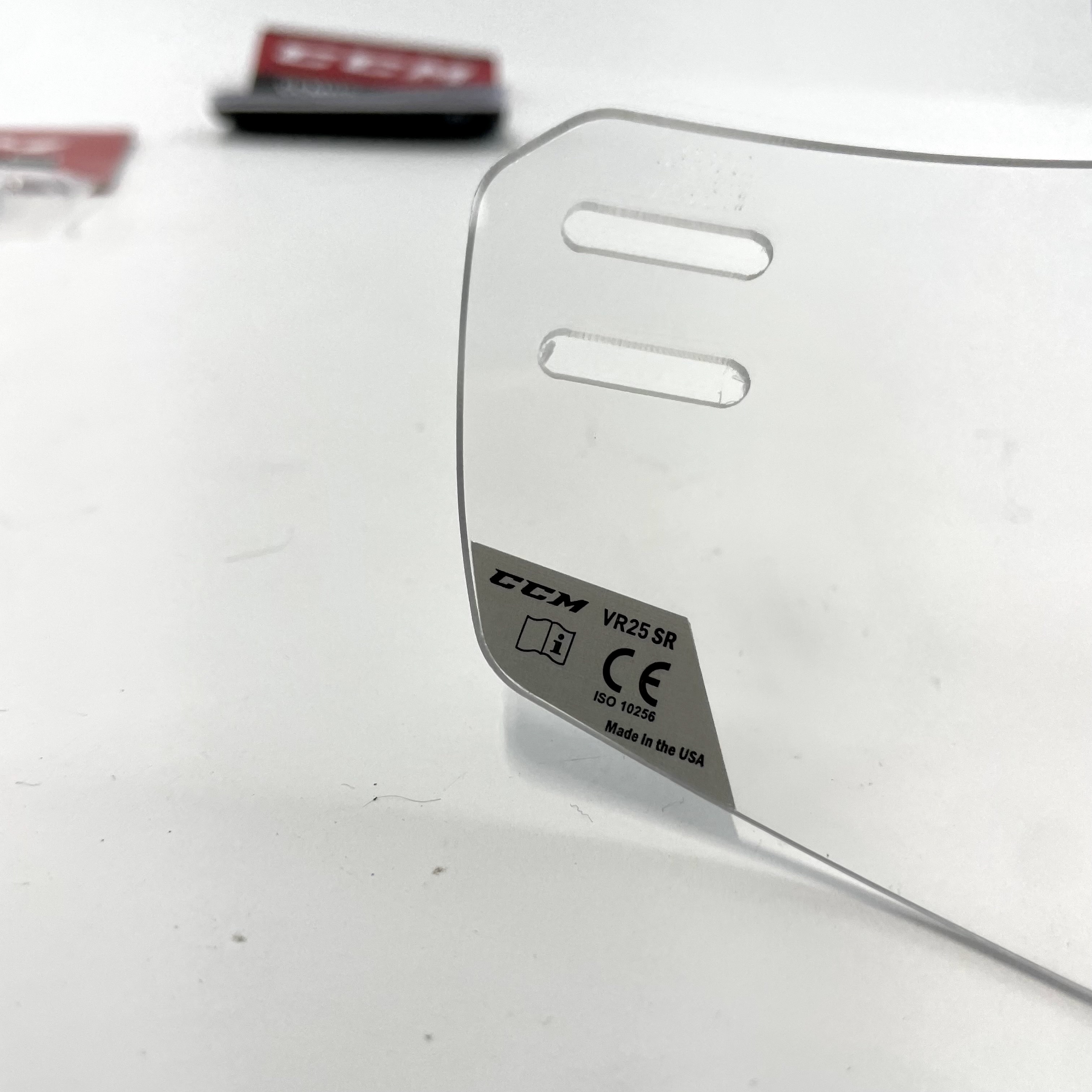 Brand New Straight Cut CCM VR25 Visor With Hardware | SidelineSwap