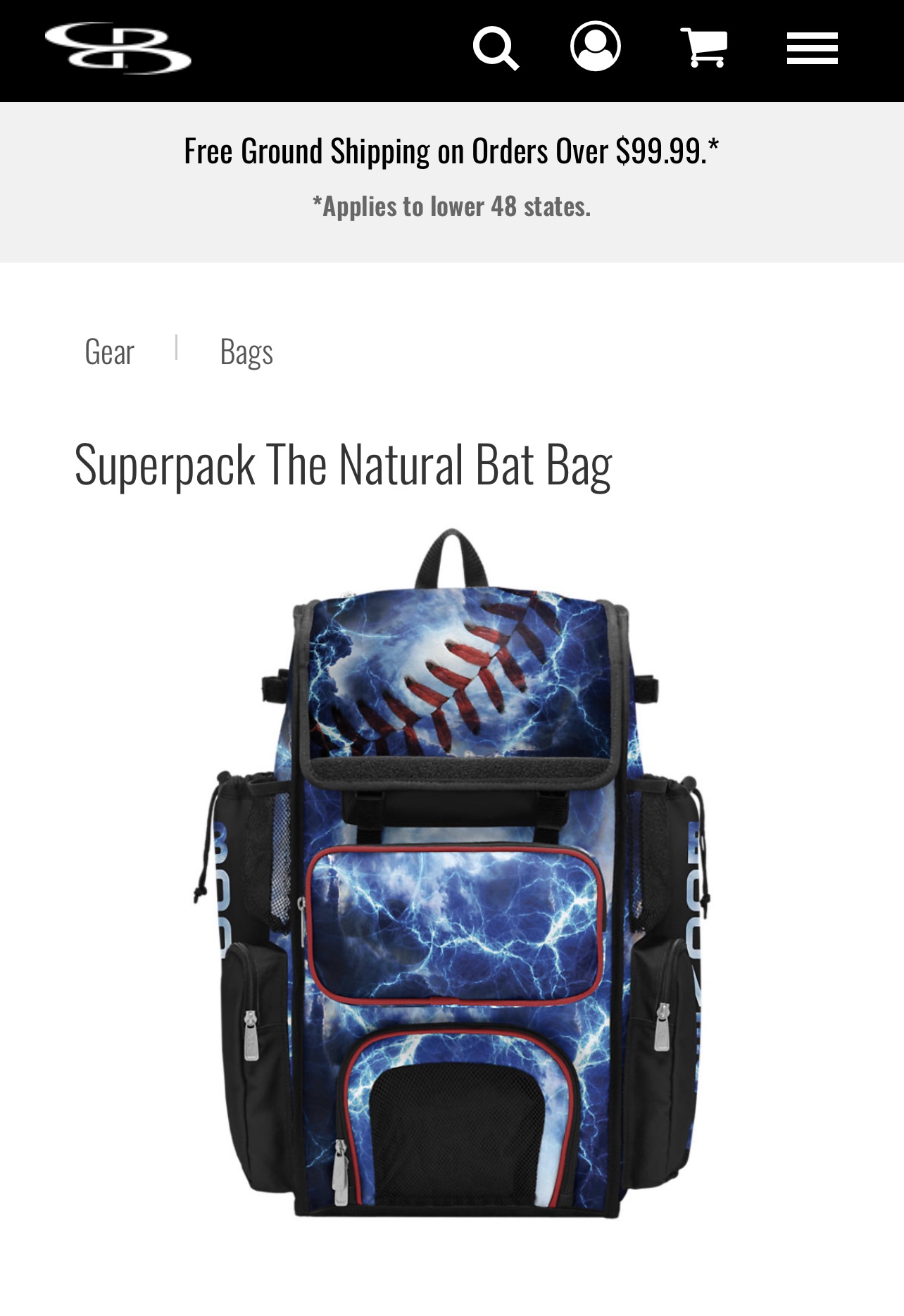 Boombah Superpack The Natural Bat Baseball/Softball Bag | SidelineSwap