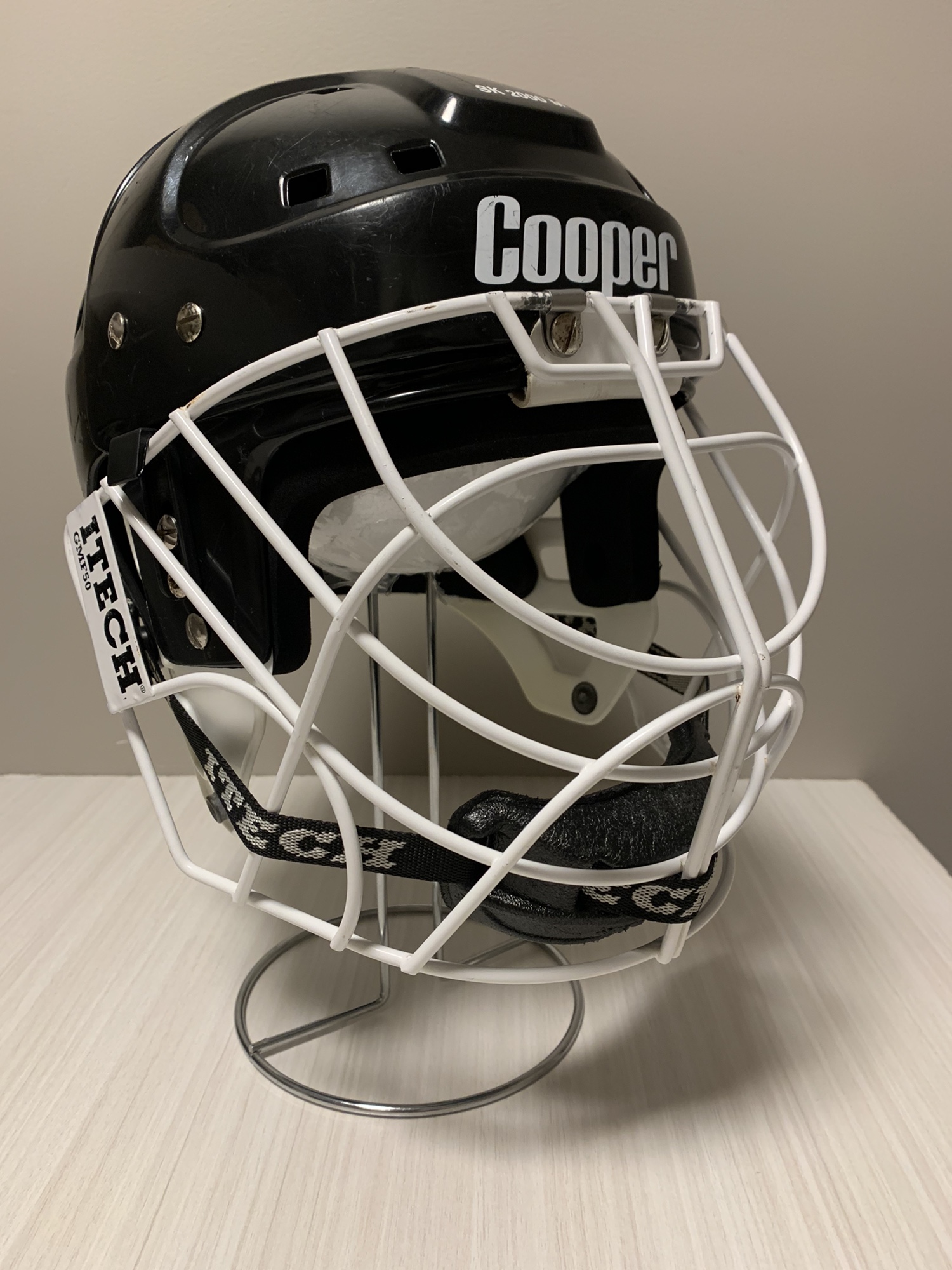 Cooper SK2000 SK 2000 Goalie Combo Mask & Itech GMF50 Cat-eye Cage ...