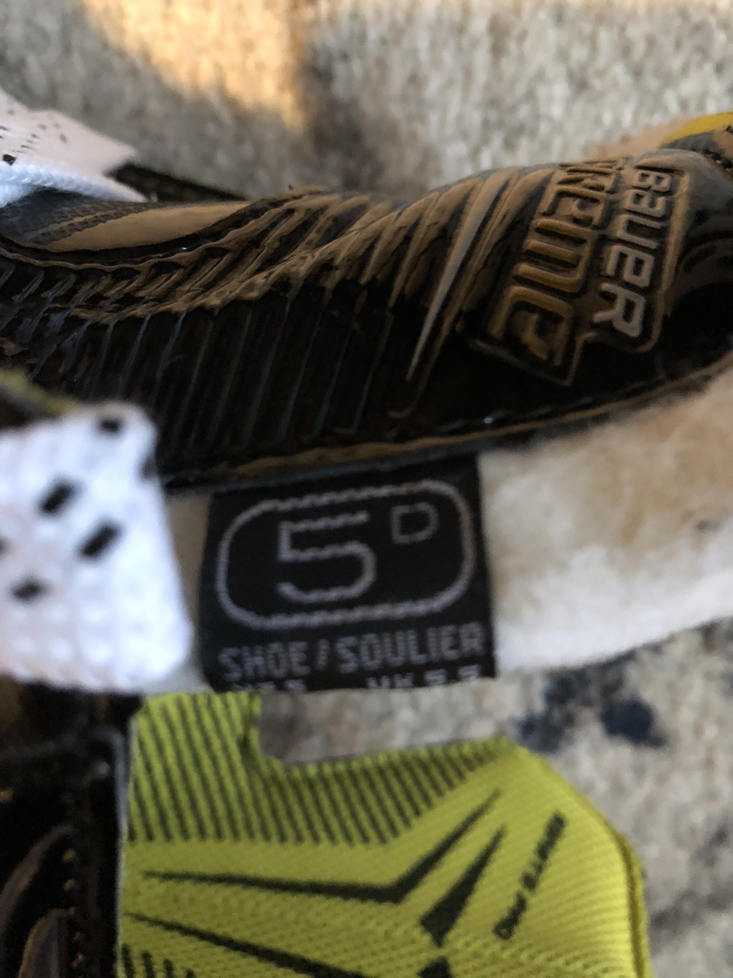 Mint - Bauer Supreme Ignite Pro Hockey Skates Size 5D w/ Bauer Black ...