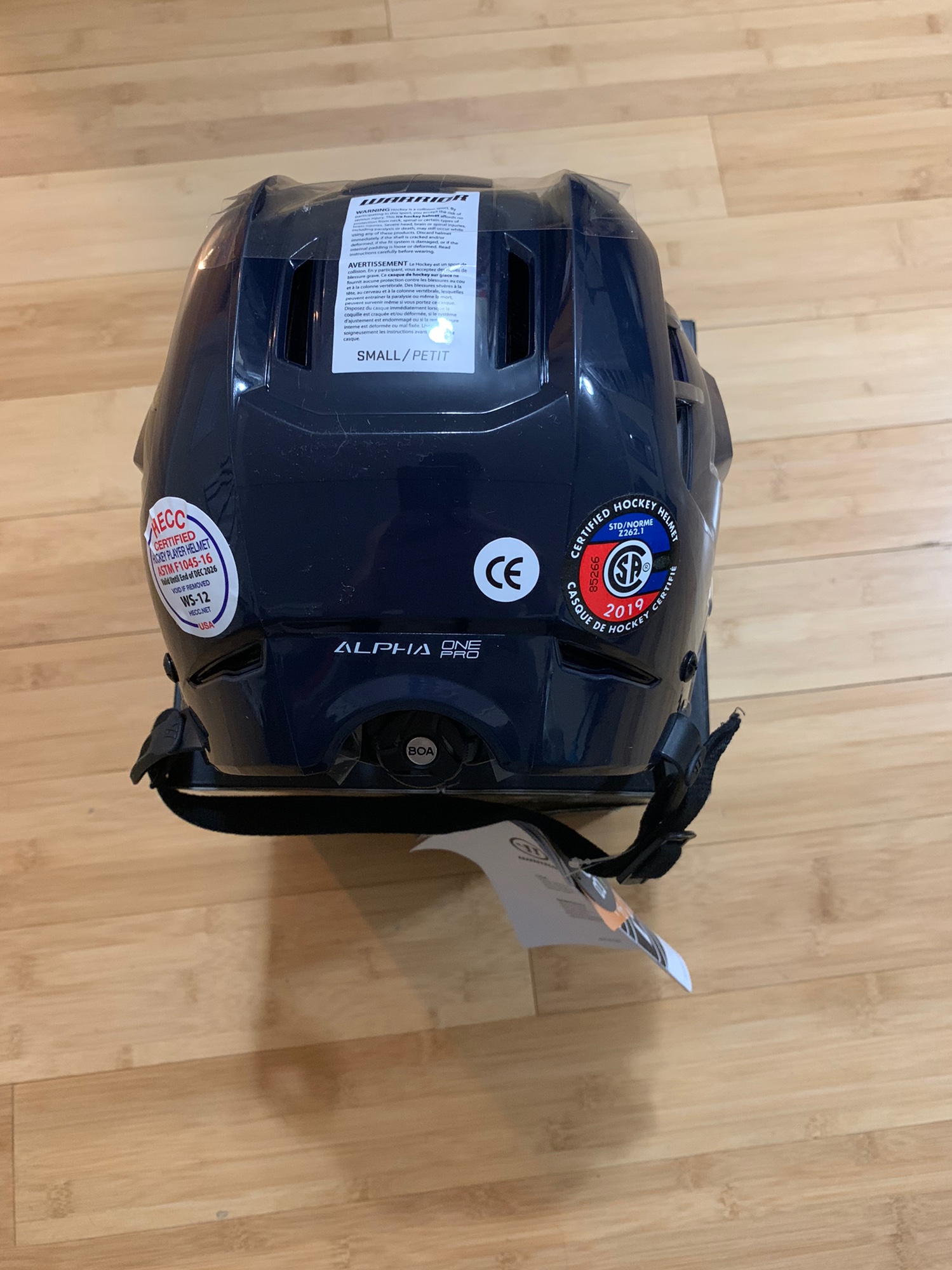New Small Warrior Alpha One Pro Helmet Navy | SidelineSwap