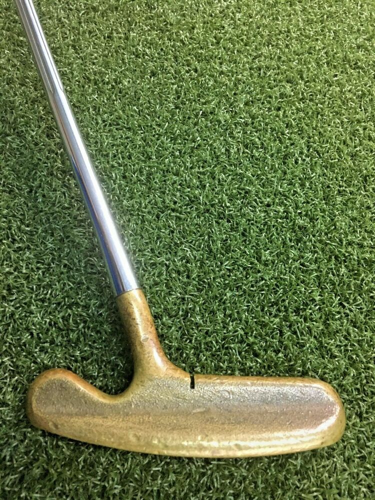 Acushnet Bullseye Flange Putter RH / Fluted Steel ~35" / Original Grip ...