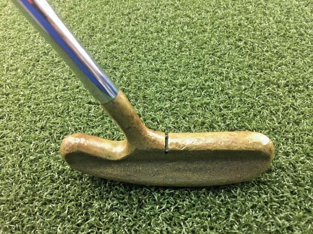 Acushnet Bullseye Flange Putter RH / Fluted Steel ~35" / Original Grip ...