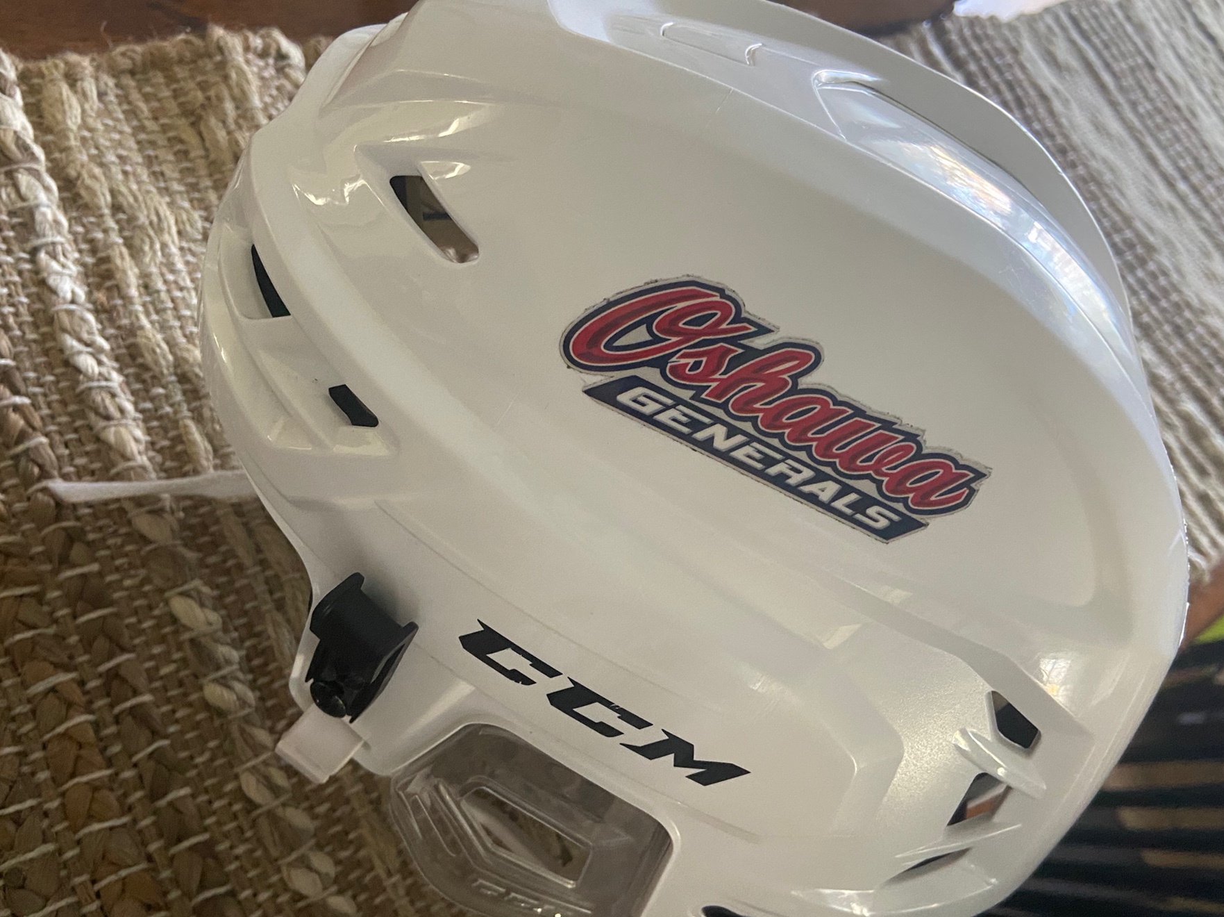 Medium CCM White Pro Tacks 110 Helmet | SidelineSwap