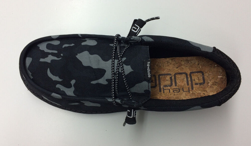 Hey Dude Wally Eco Ascend Ripstop Phantom Mens Shoes Comfort ...