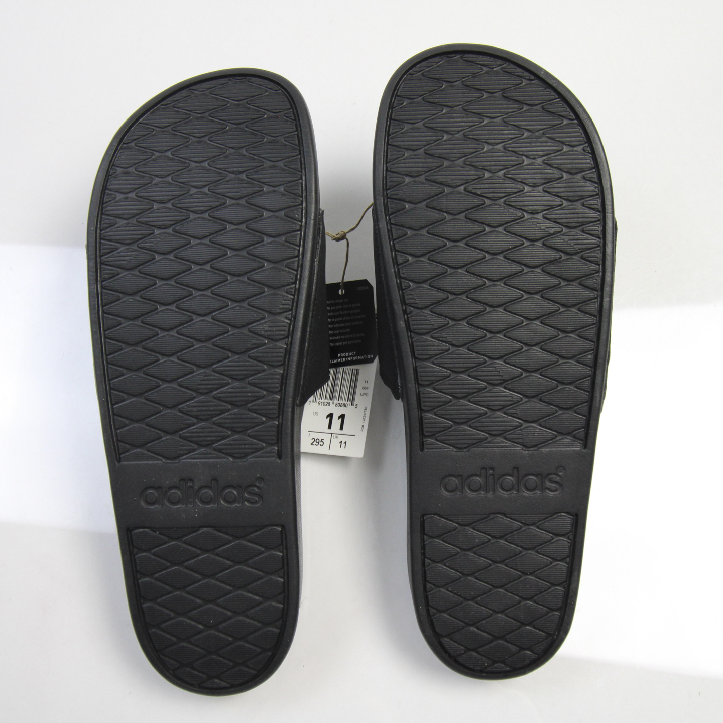 adidas Sandals Flip Flops Men's Black New without Box 11 | SidelineSwap