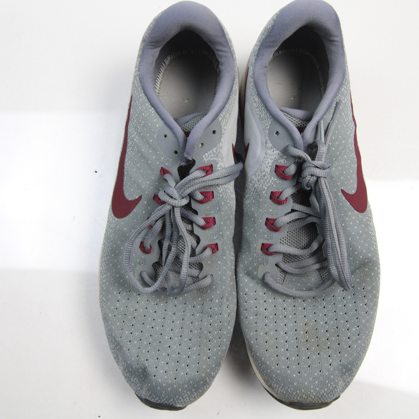 Nike Running Jogging Shoes Men's Gray/Maroon Used 14 | SidelineSwap