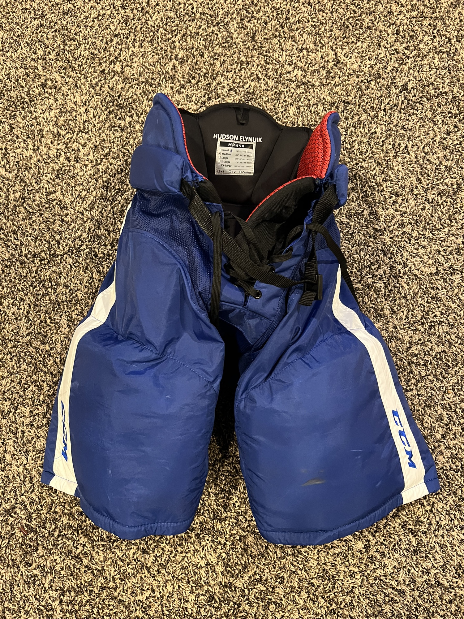 CCM Pro Stock HP45X Hockey Pants- Toronto Maple Leafs | SidelineSwap
