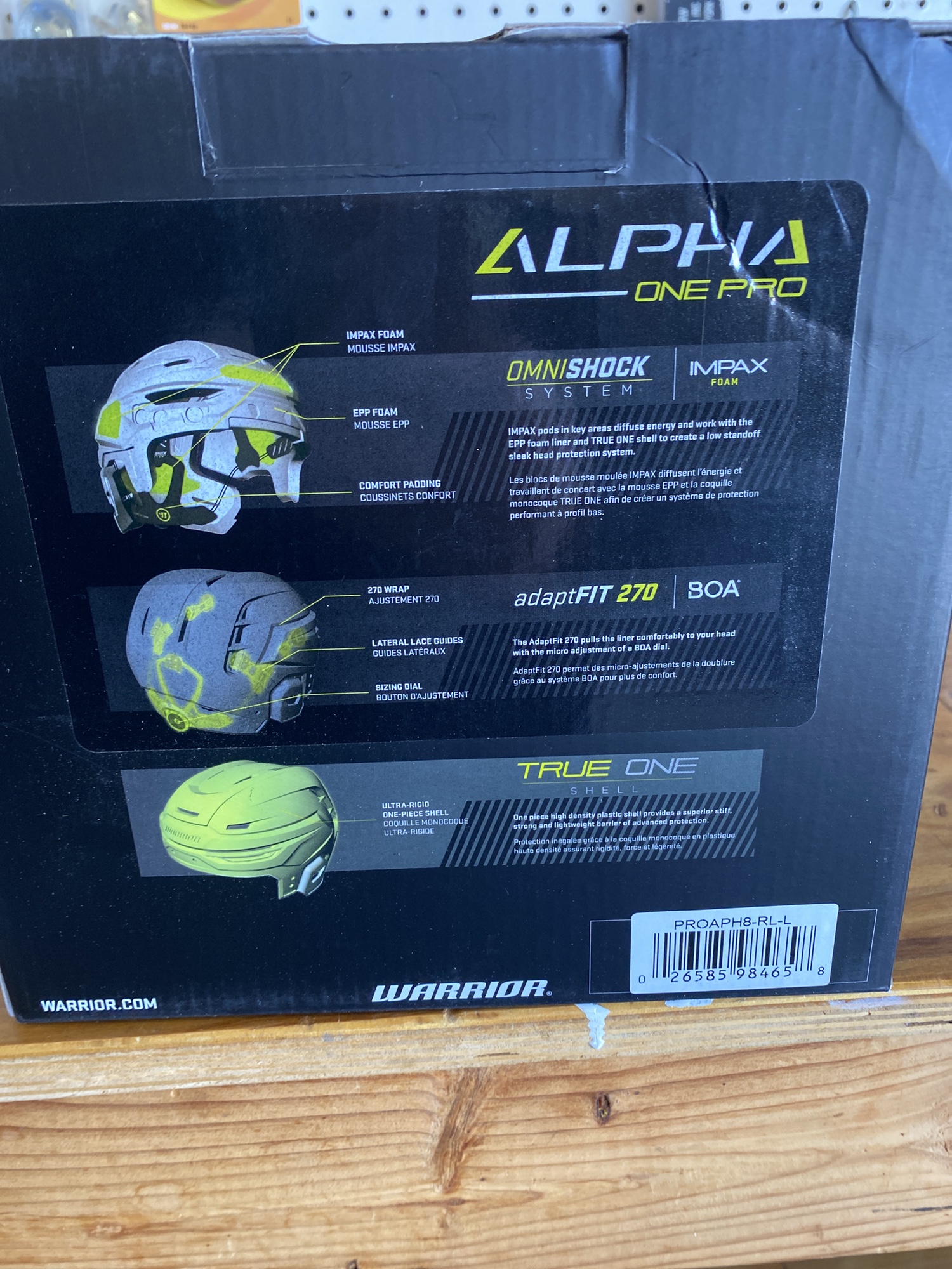 New Large Warrior Alpha One Pro Helmet | SidelineSwap