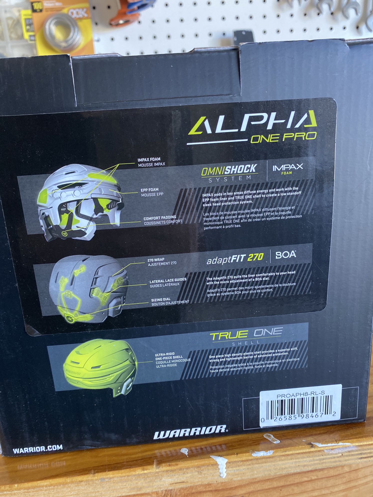 New Small Warrior Alpha One Pro Helmet | SidelineSwap