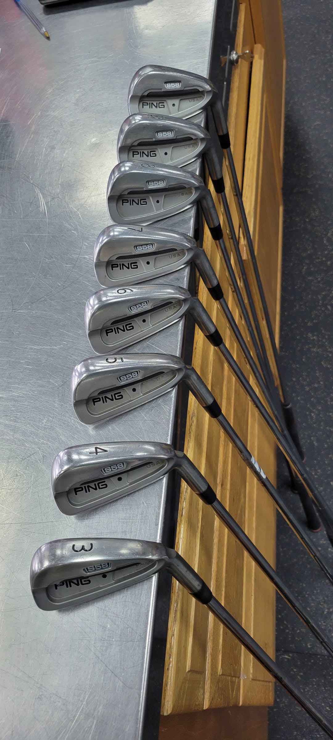 Used Ping S58 3i-pw Regular Flex Steel Shaft Iron Sets | SidelineSwap
