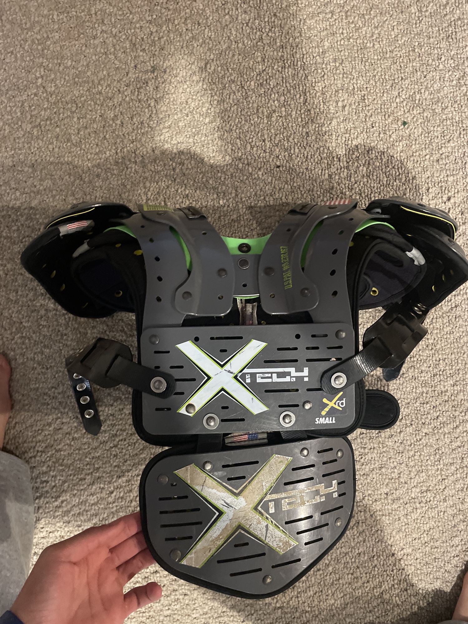 SuperSkill Xtech Shoulderpads with backplate | SidelineSwap