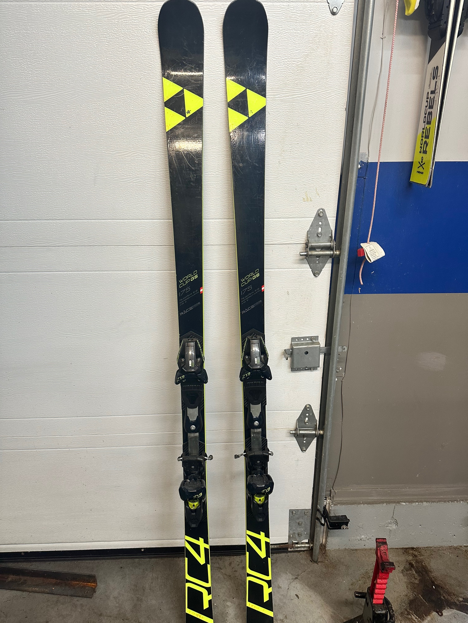 Used 175 cm With Bindings Max Din 13 RC4 World Cup GS Skis | SidelineSwap
