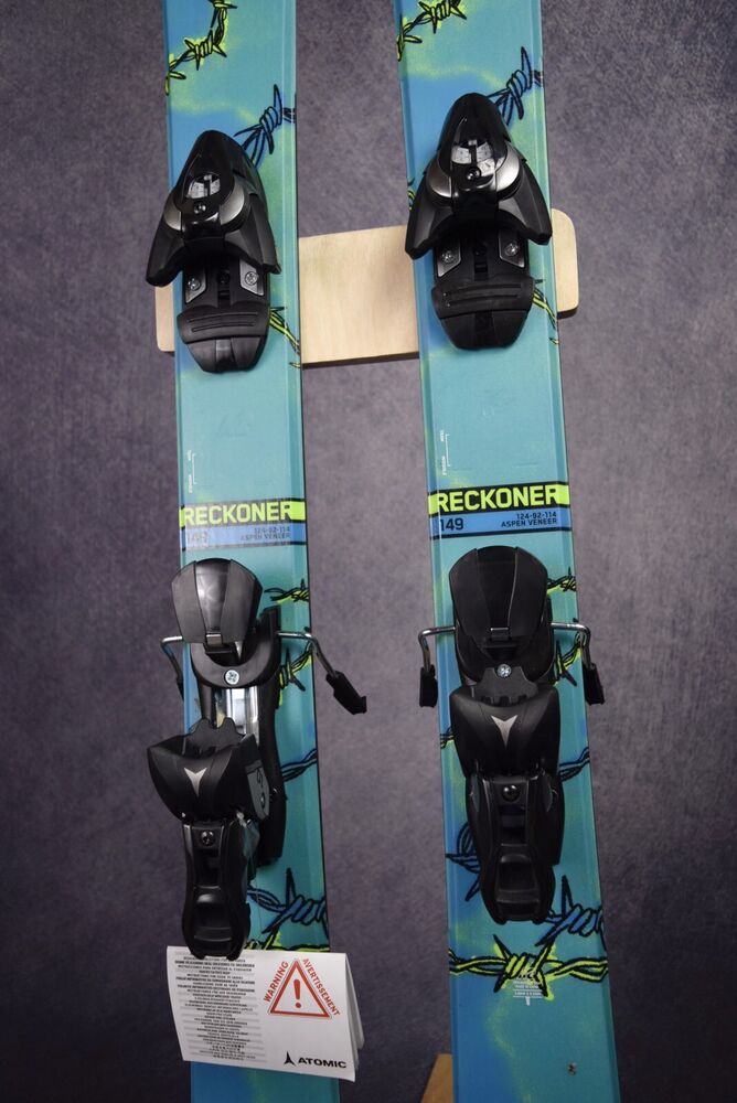 NEW K2 RECKONER TWIN TIP SKIS SIZE 149 CM WITH ATOMIC BINDINGS ...