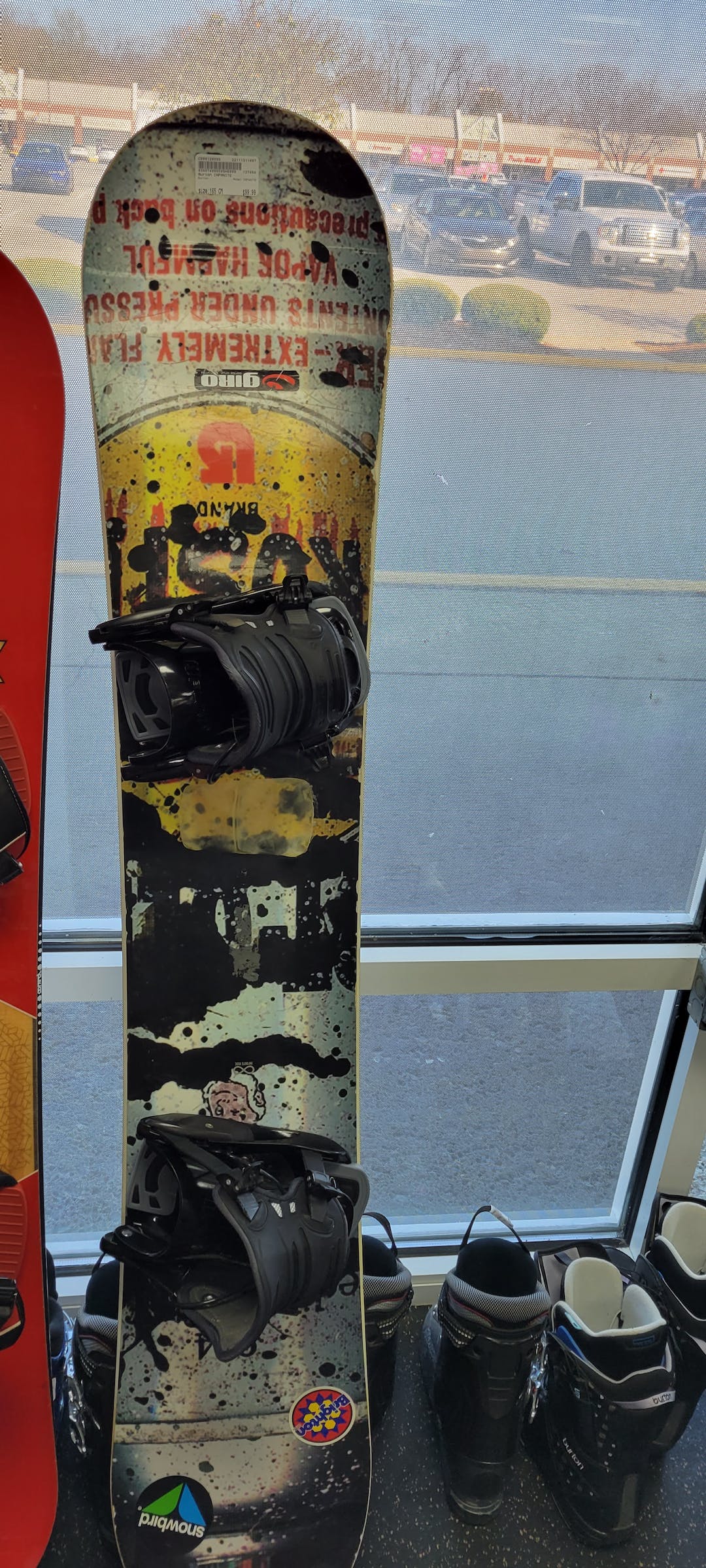 Used Burton Infanite 165 Cm Men's Snowboard Combo | SidelineSwap