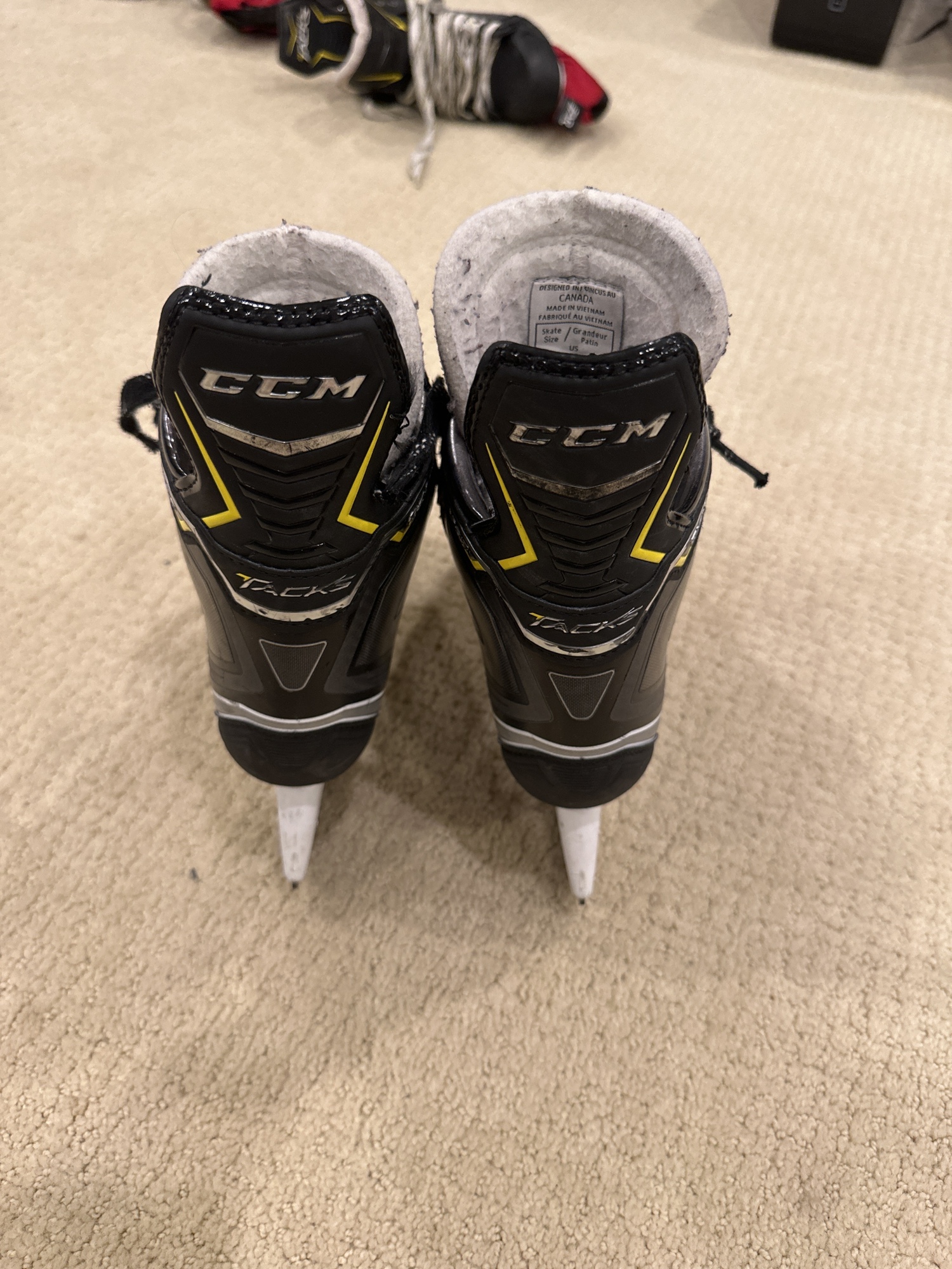 Used CCM Regular Width Size 4.5 Tacks Classic Pro+ Hockey Skates ...