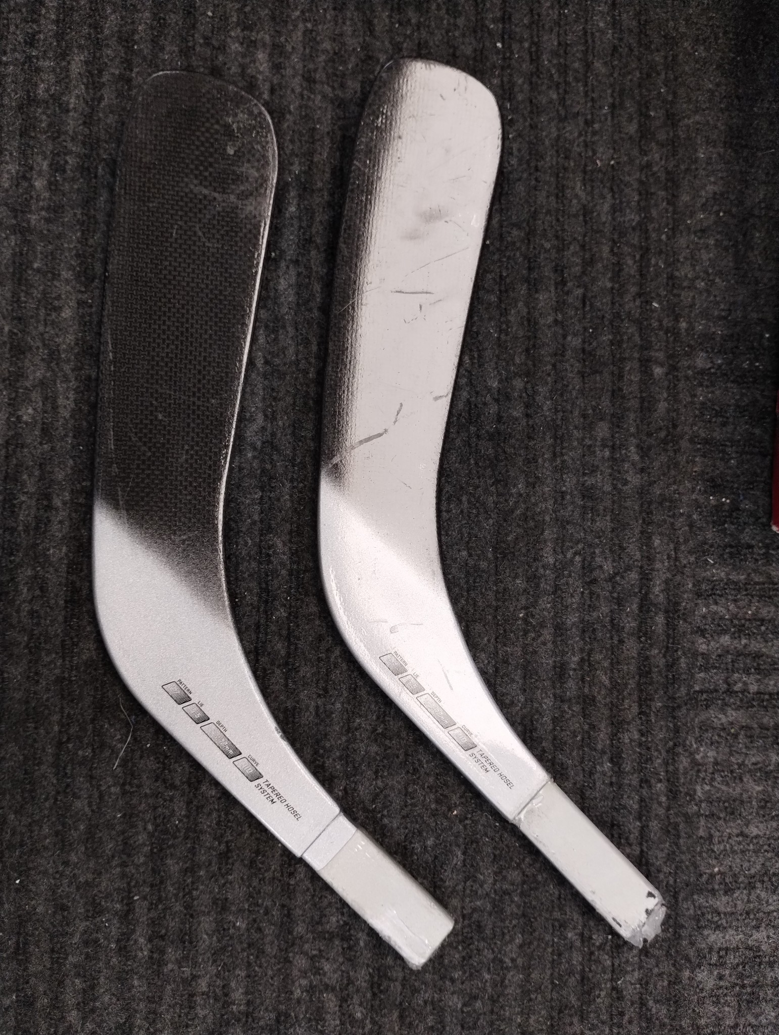 2 New Easton Elite Thin Hosel Low kick point iginla curveStick Blade ...