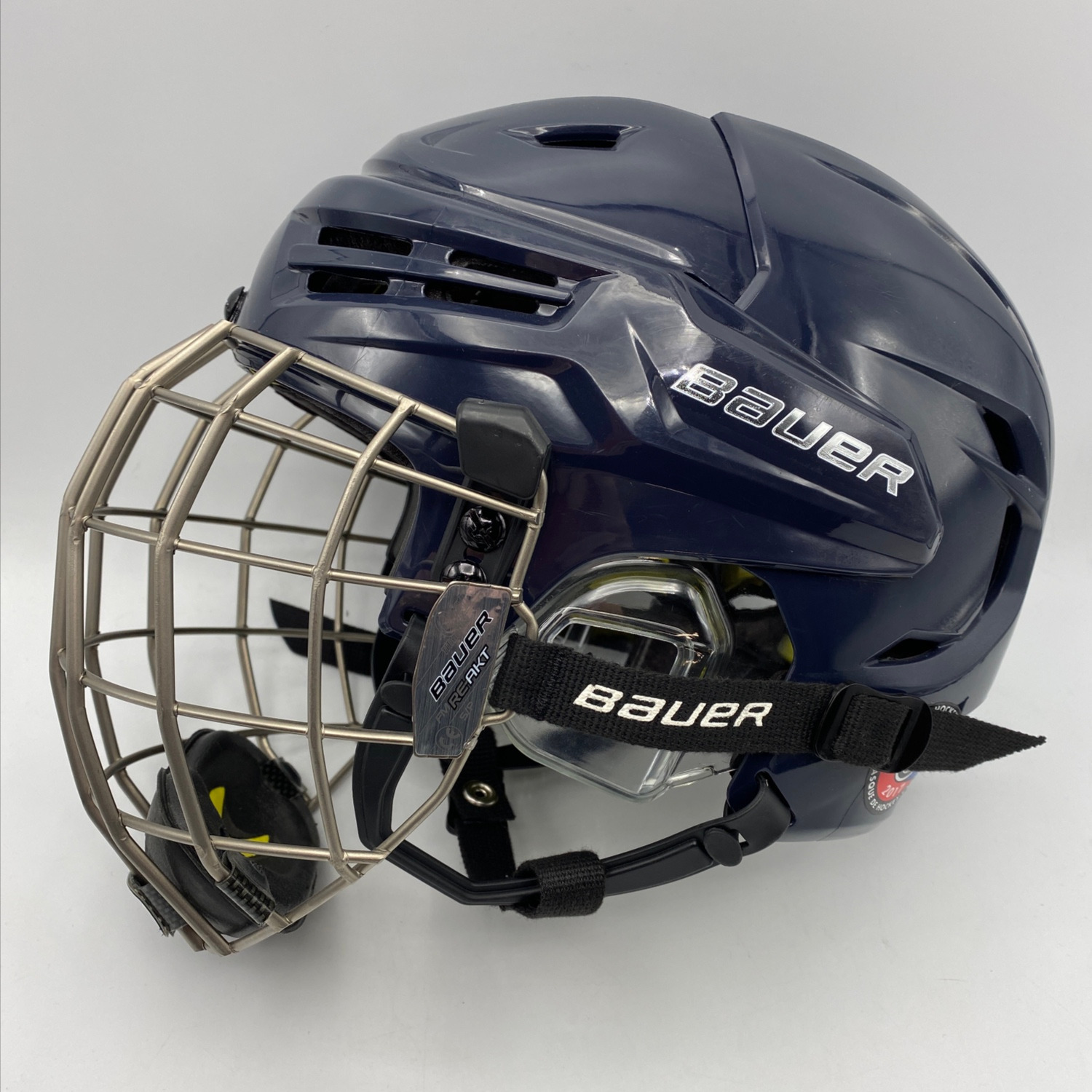 NEW Bauer Reakt Helmet Combo, Navy, Small | SidelineSwap