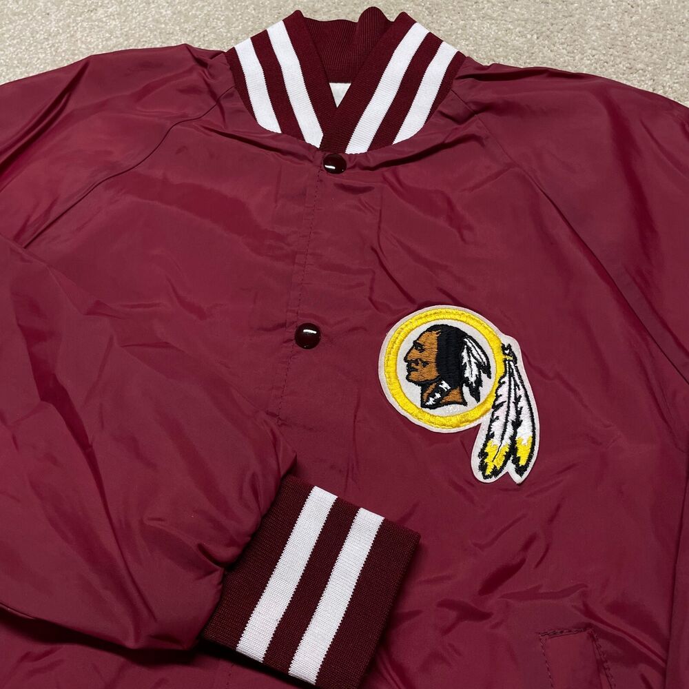 Washington Redskins Jacket Men Small Satin NFL Football Vintage 80s 90s ...