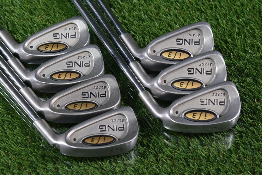 PING I3 BLADE BLACK DOT IRON SET 3-9 W/ CUSHIN TRUE TEMPER STIFF STEEL ...