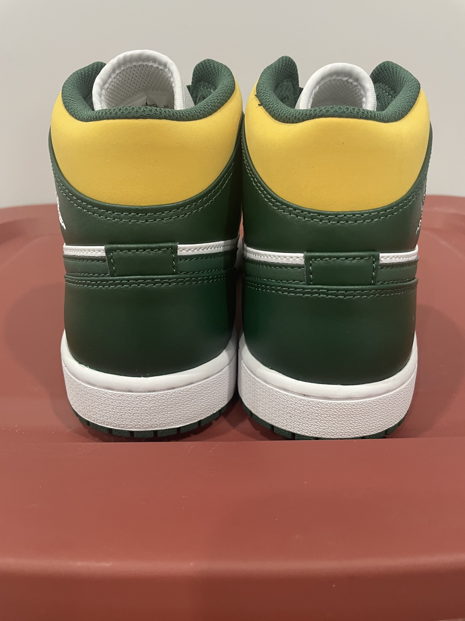 New Nike Seattle Jordan 1 Mid Shoes- Men Size 9.5 Sonics (2021) with ...
