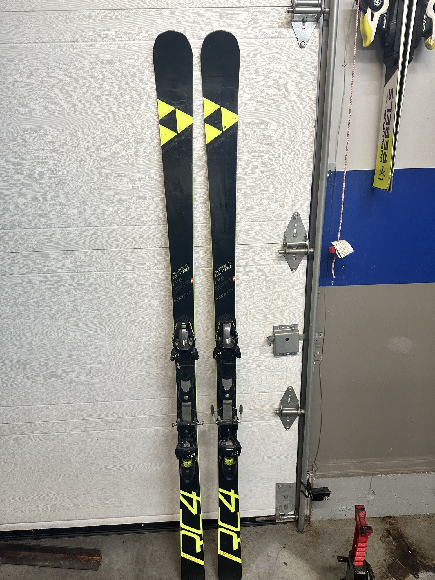 Used Racing With Bindings Max Din 13 RC4 World Cup GS Skis | SidelineSwap