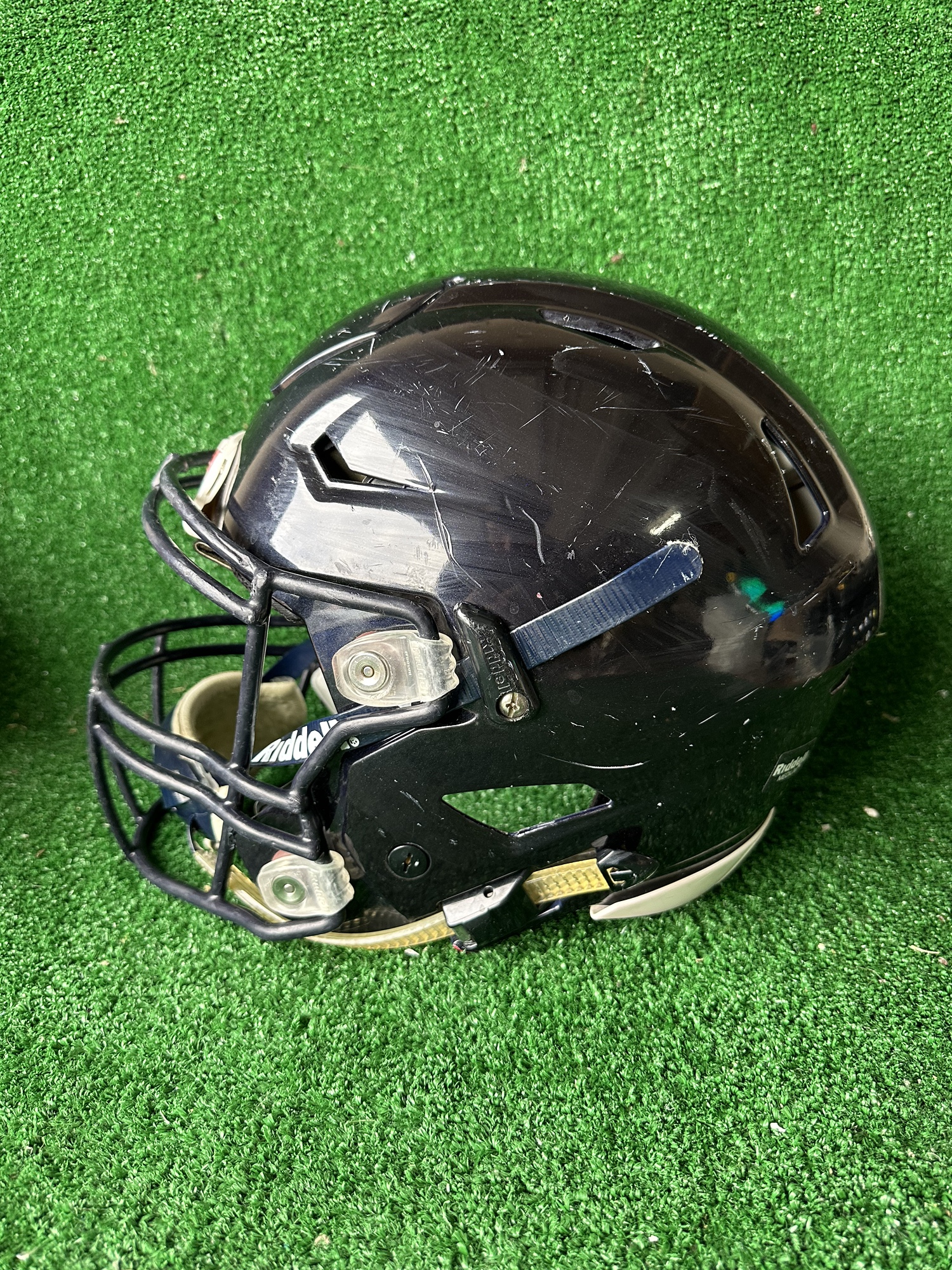 Adult Medium - Riddell Speedflex Football Helmet - Navy Blue | SidelineSwap