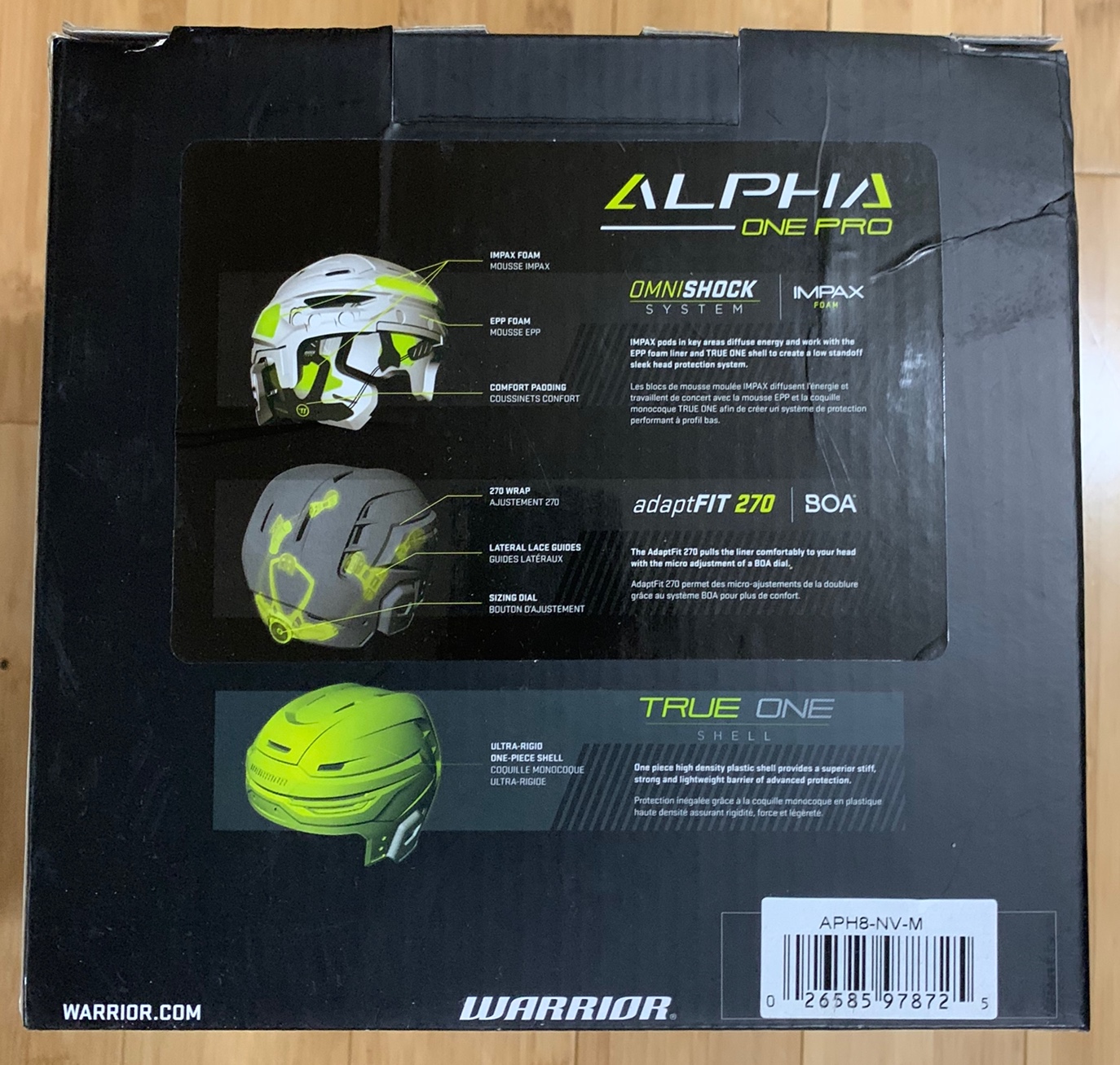 Brand New Navy Medium Warrior Alpha One Pro Helmet | SidelineSwap