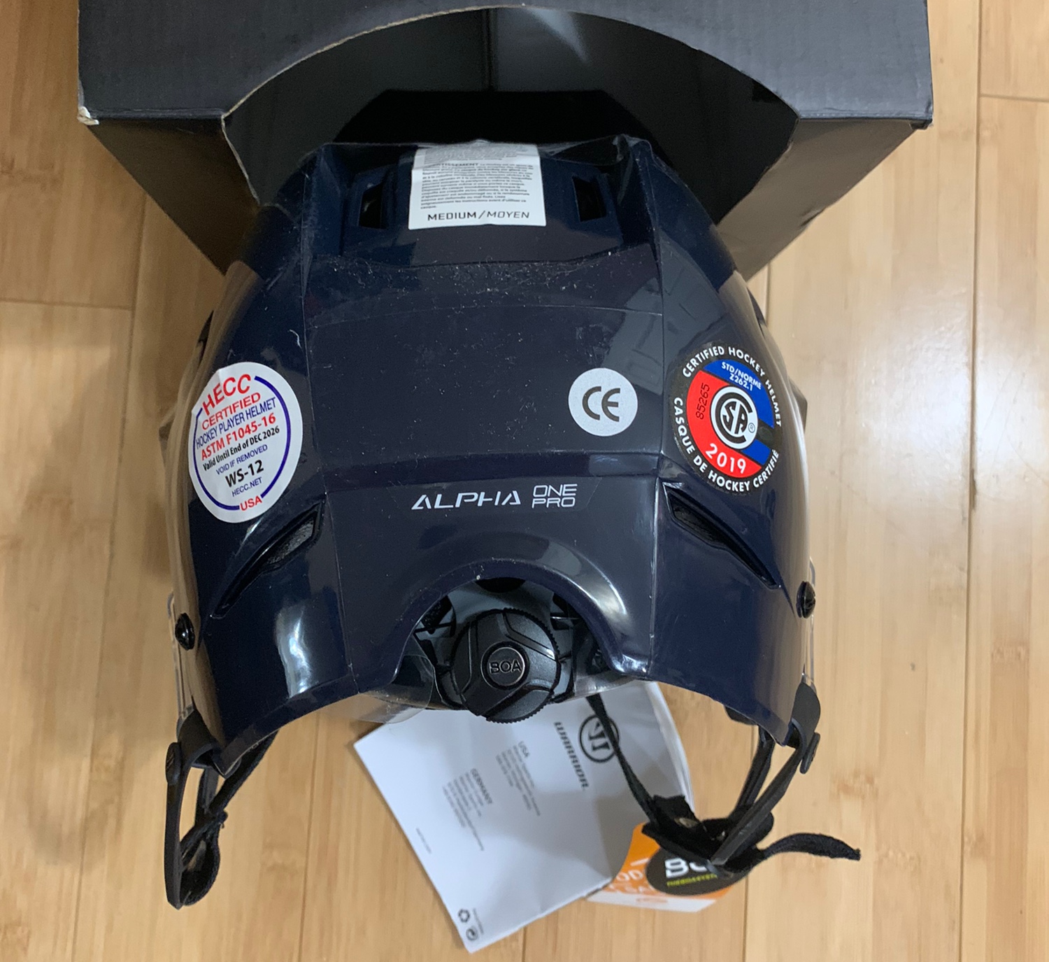 Brand New Navy Medium Warrior Alpha One Pro Helmet | SidelineSwap