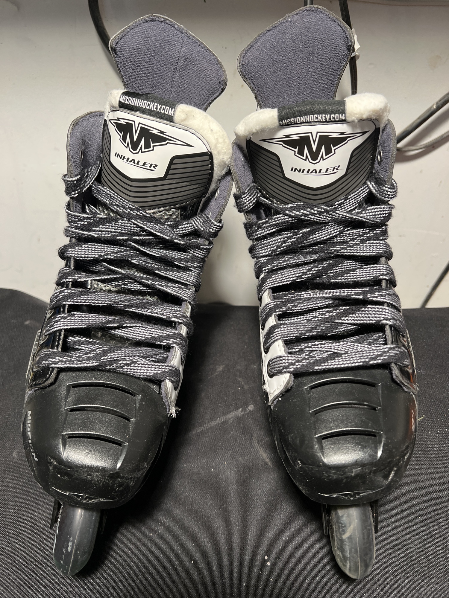 Used Mission Wide Width Size 4 Inhaler DS6 Hockey Skates | SidelineSwap