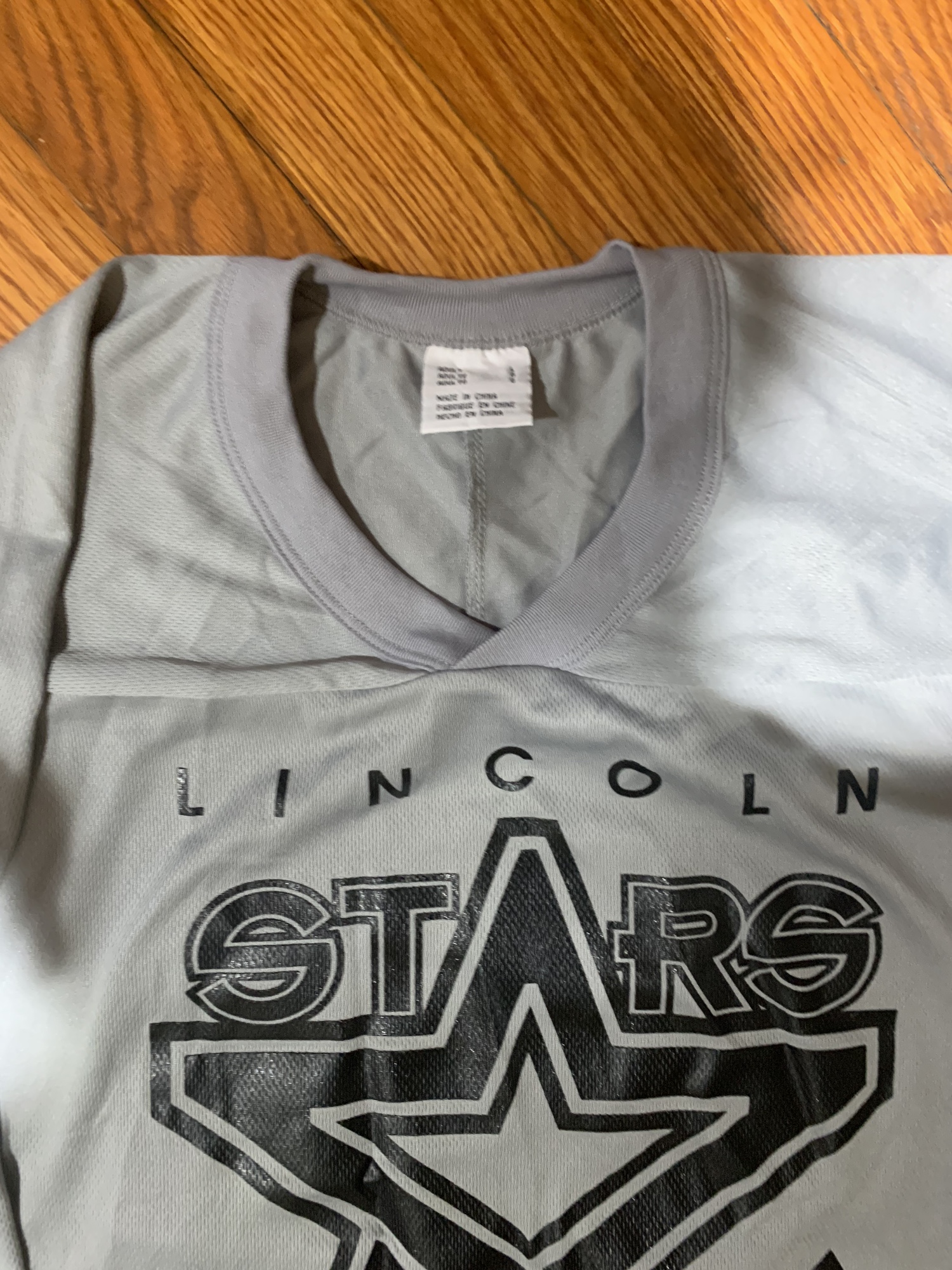 Gray USHL Lincoln Stars Adult Large Jersey | SidelineSwap