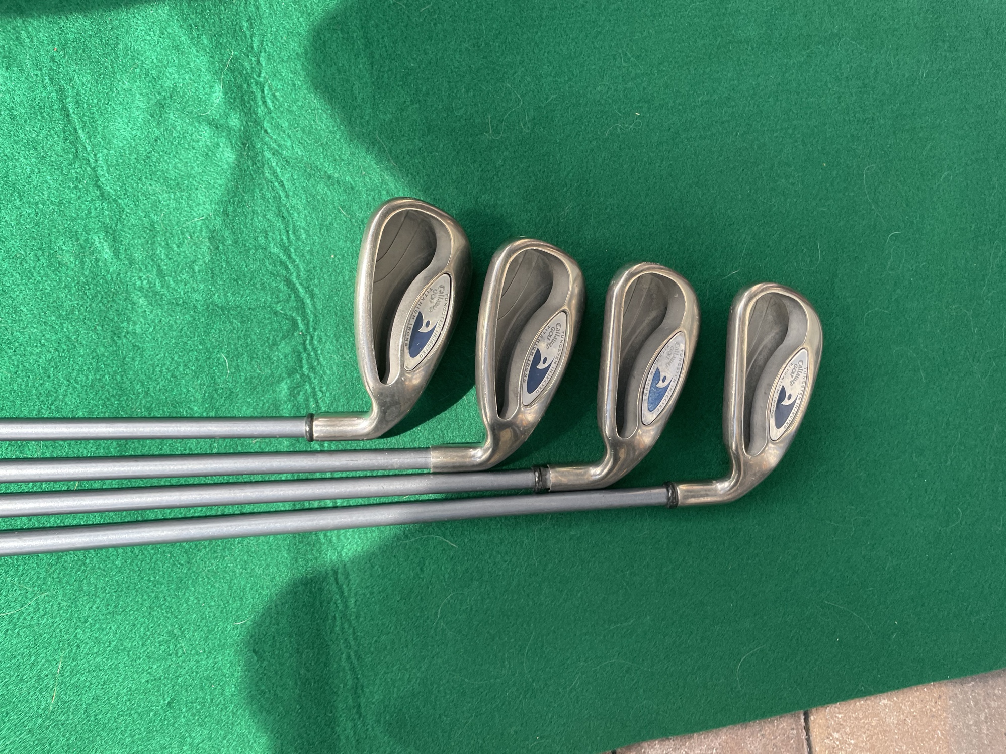 Callaway Hawk eye 4 pc iron Graphite shafts set in firm flex | SidelineSwap