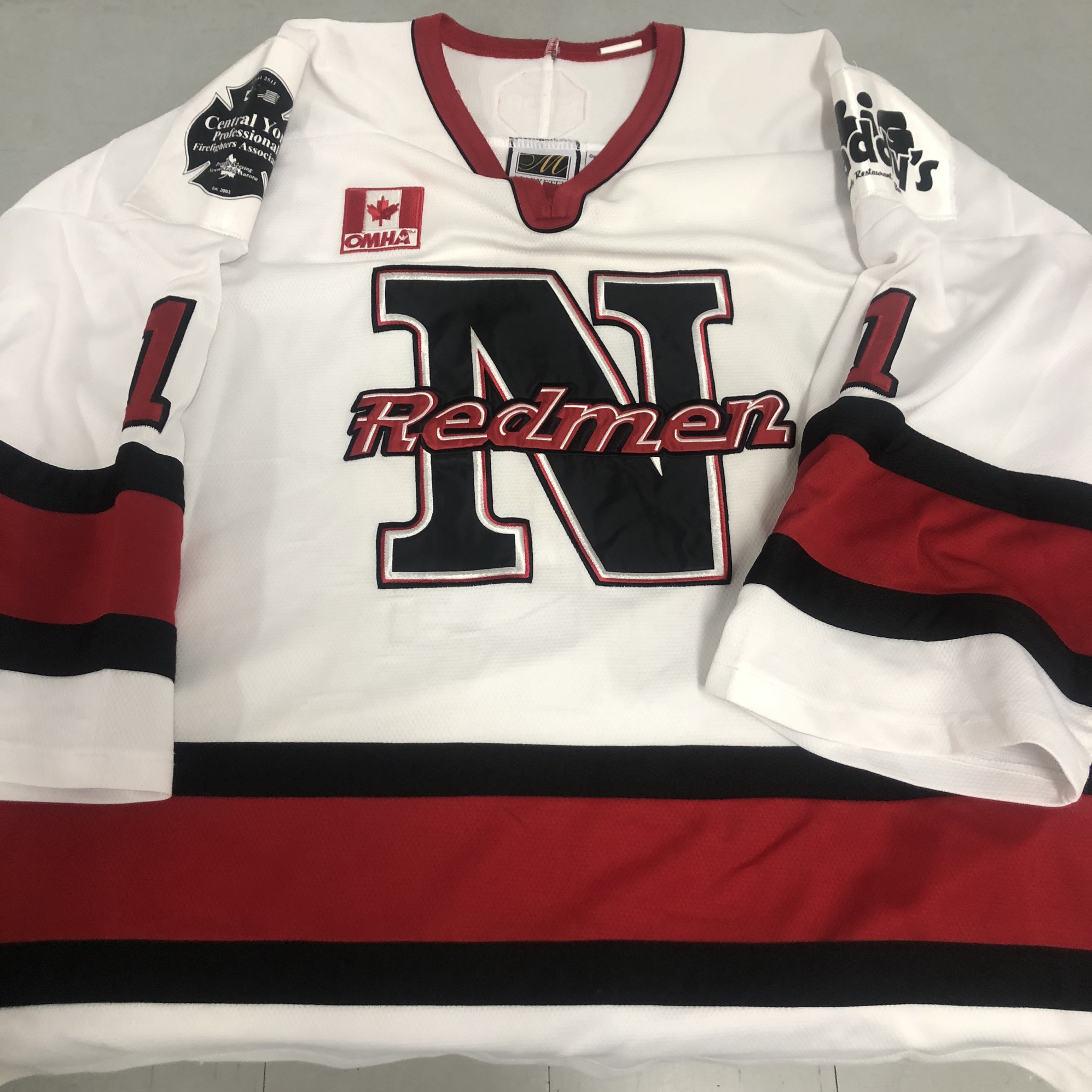 NEW Goalie Cut Newmarket Redmen game jersey | SidelineSwap